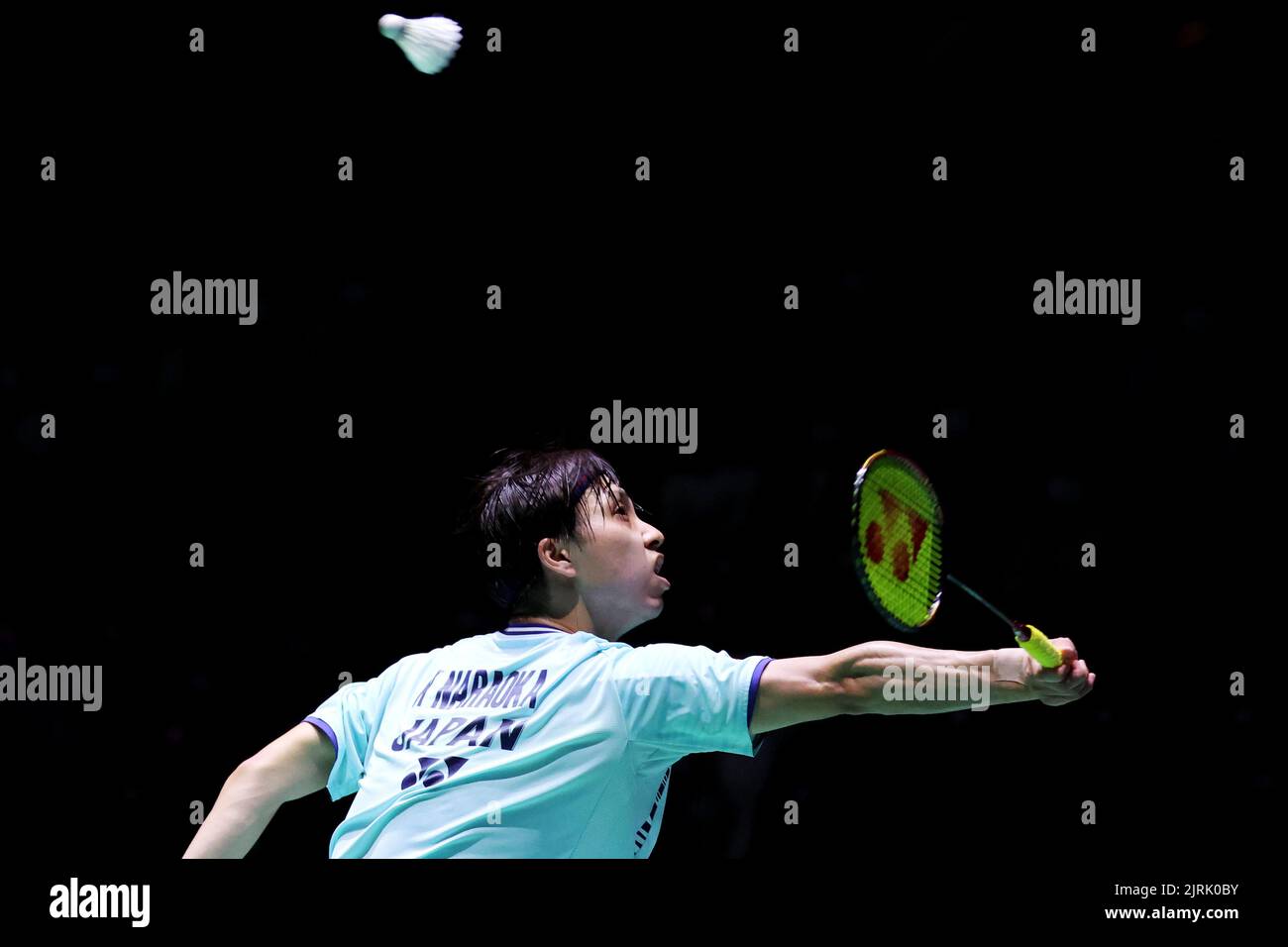 Tokyo, Japan. 24th Aug, 2022. Kodai Naraoka (JPN) Badminton ...