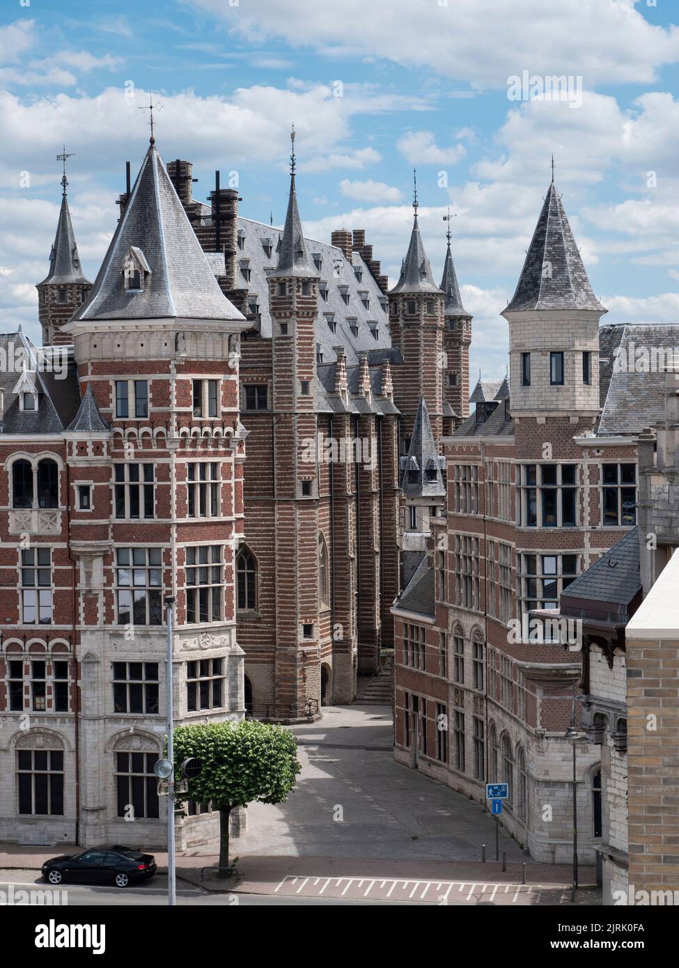 Antwerp, Belgium, July 02, 2022, Museum Vleeshuis in Antwerp is a monumental former guildhall ...