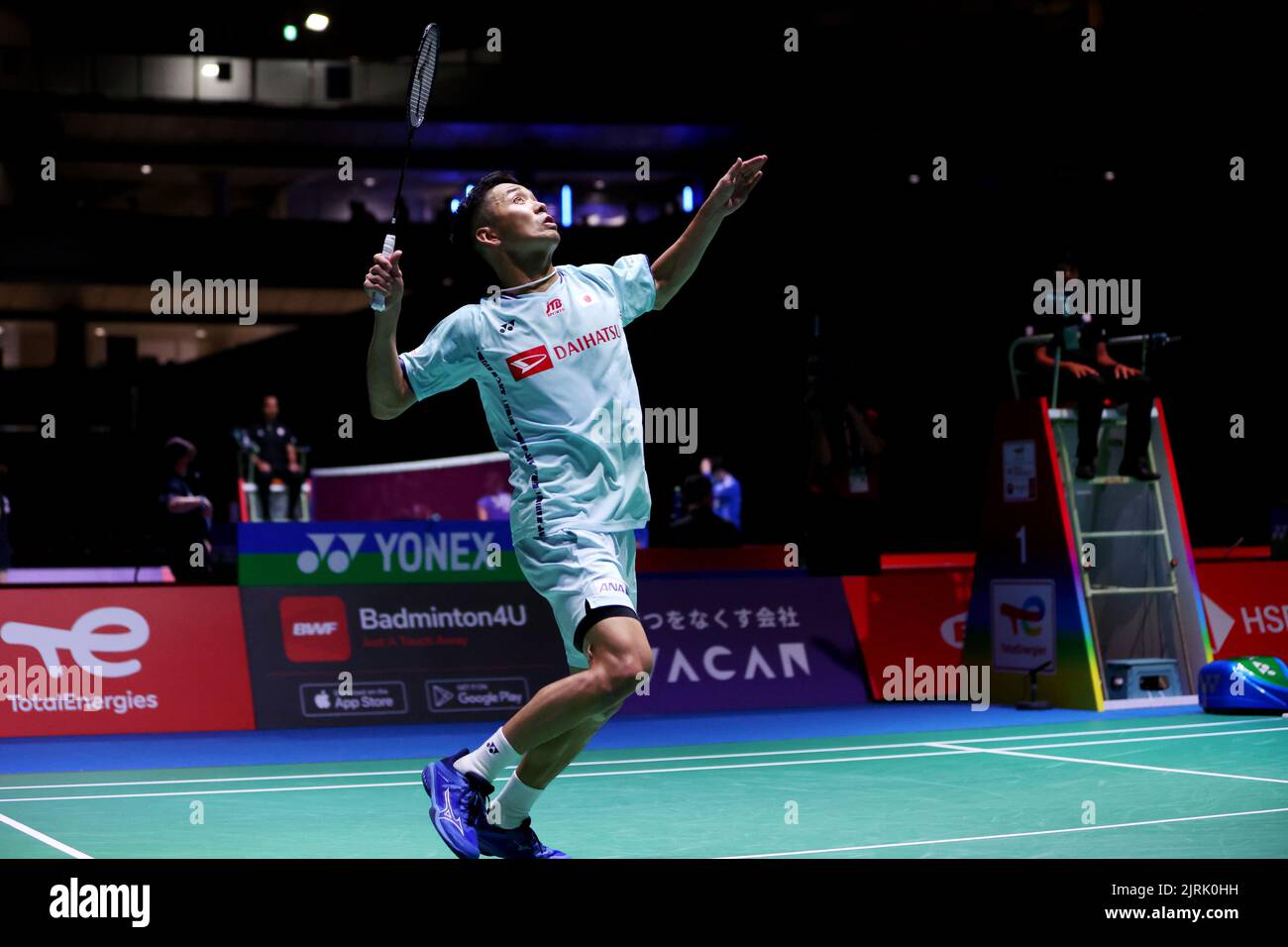Tokyo, Japan. 24th Aug, 2022. Kenta Nishimoto (JPN) Badminton ...