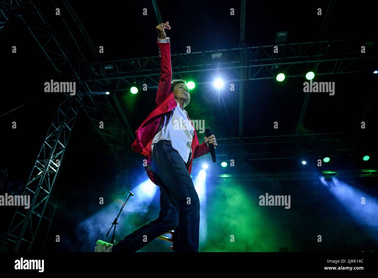 Alghero, Italy. 24th Aug, 2022. Gianna Nannini during Gianna Nannini ...
