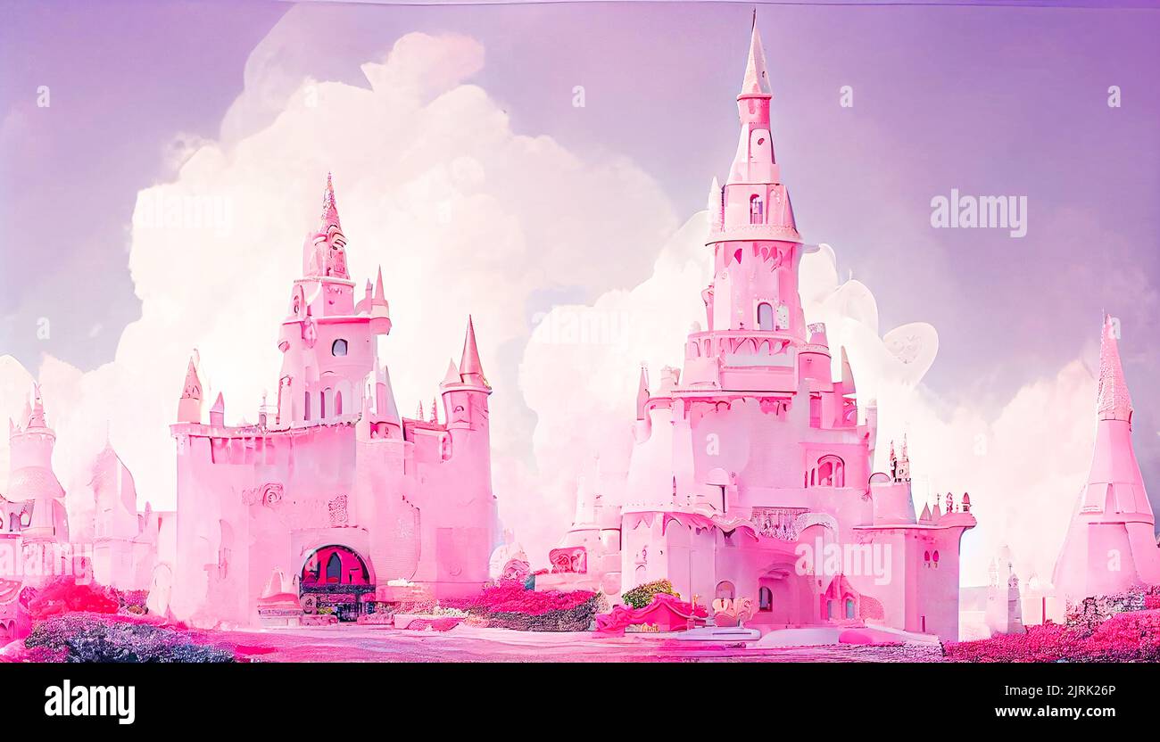3D illustration Fantasy Castle Wallpaper HD. Beautiful 3D Castle ...