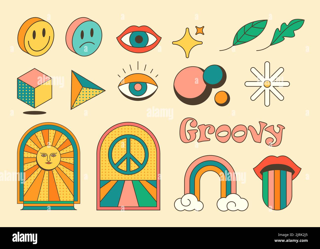 Vintage 1970s illustration hi-res stock photography and images - Alamy