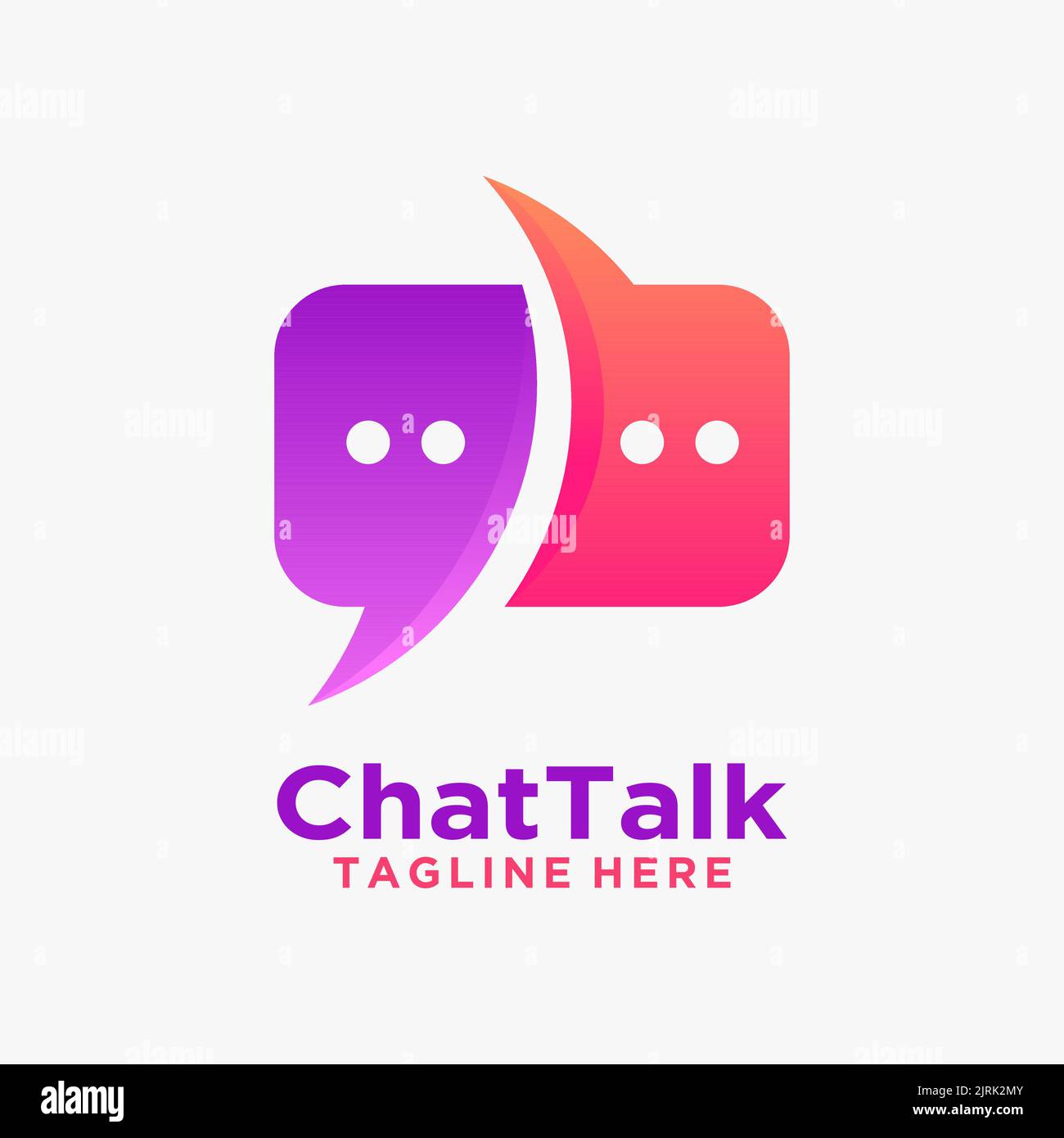Creative chat logo design Stock Vector Image & Art - Alamy