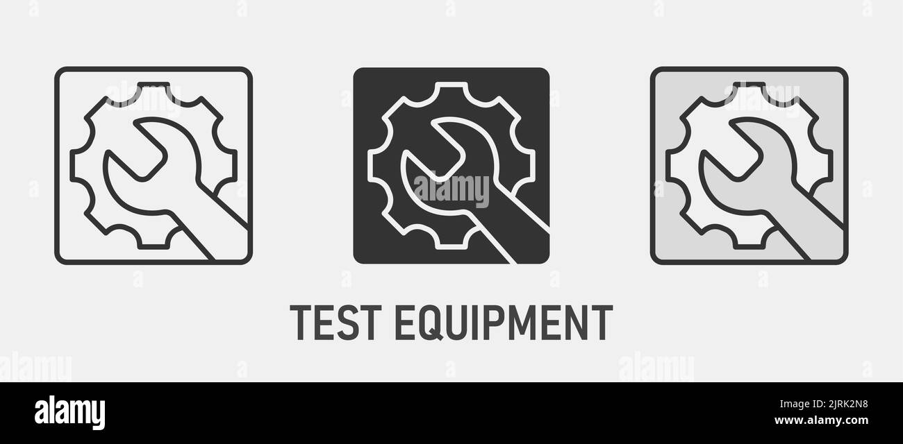 Test equipment icon. Programming, software, setting logo template ...