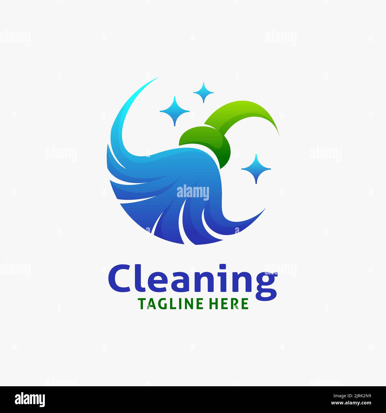 Cleaning broom logo design Stock Vector Image & Art - Alamy
