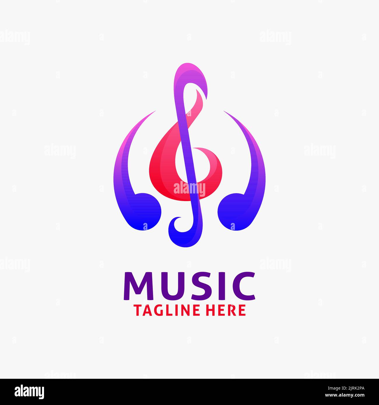 Music note logo design Stock Vector Image & Art - Alamy