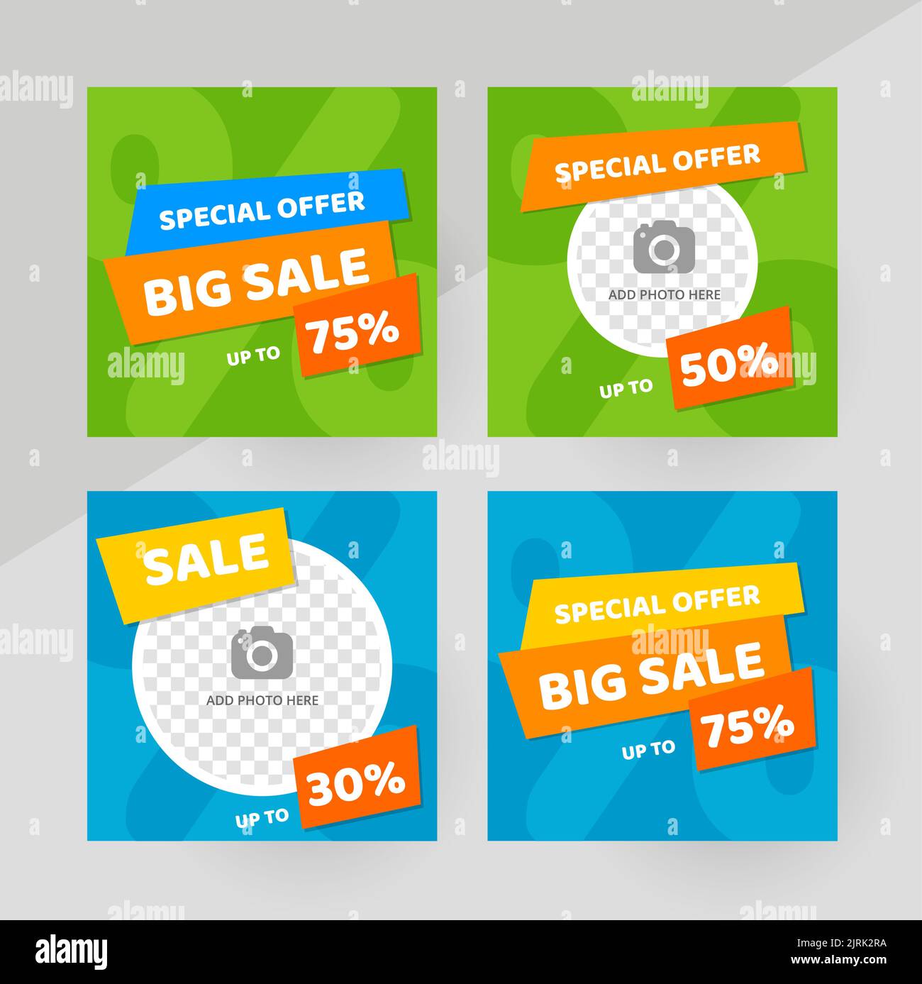 Social media promo sale post template, editable social media template ...