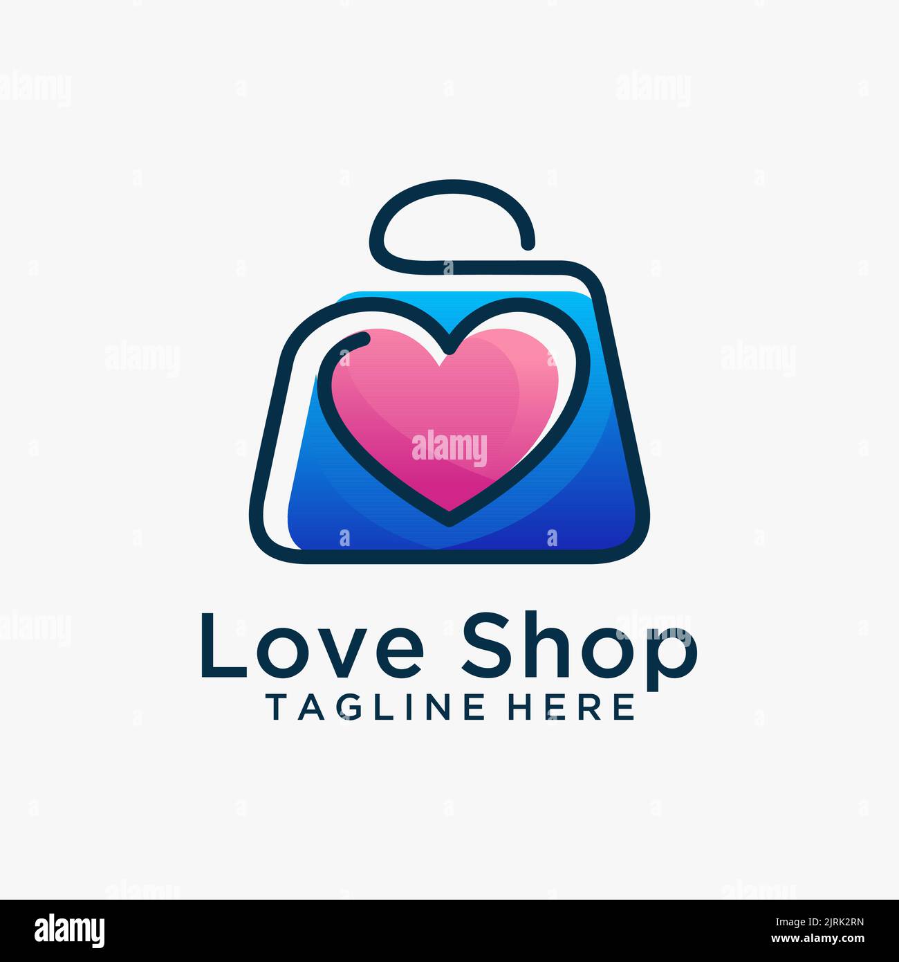 Happy shop logo design Stock Vector Images - Alamy