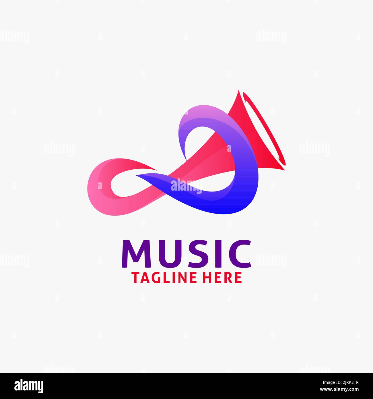 Creative music logo design Stock Vector Image & Art - Alamy