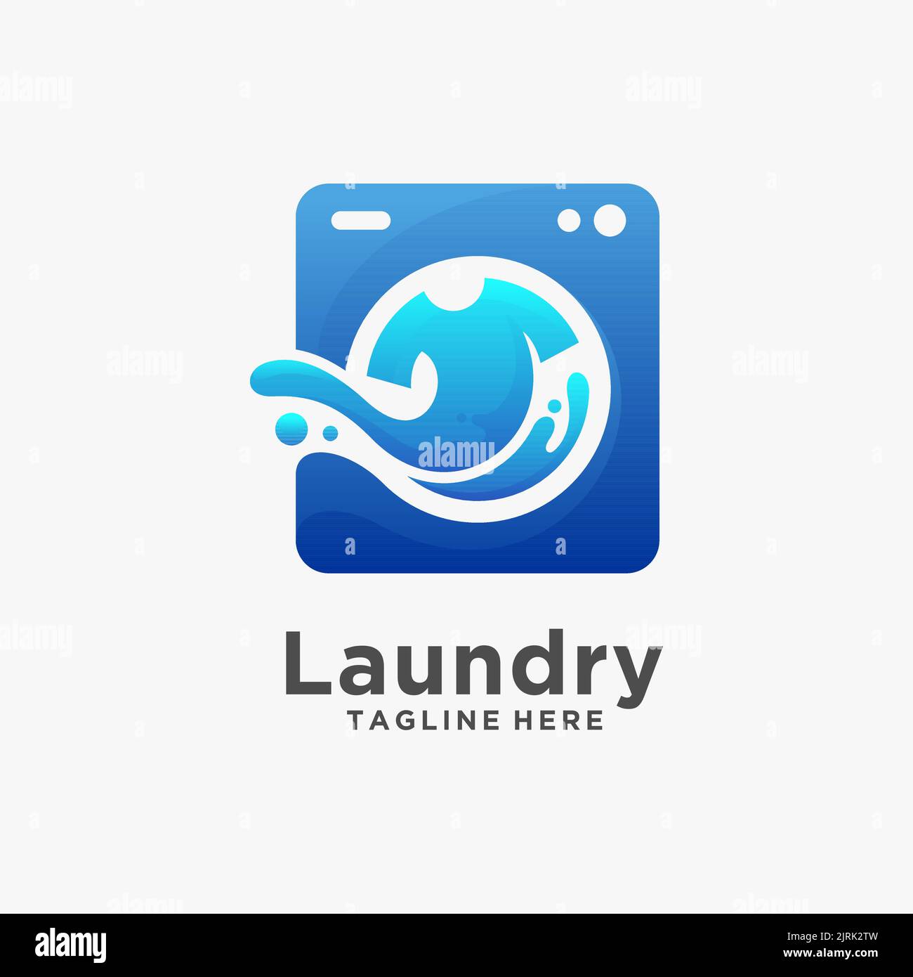 Laundry wash logo design Stock Vector Image & Art - Alamy