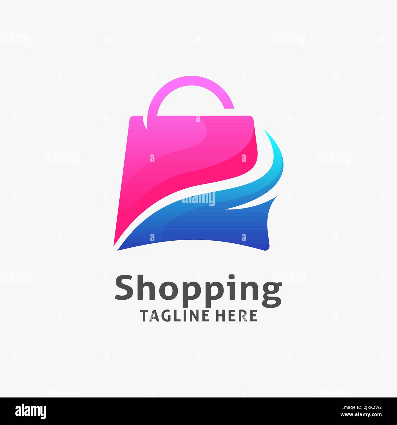 Shopping bag logo design Stock Vector Image & Art - Alamy