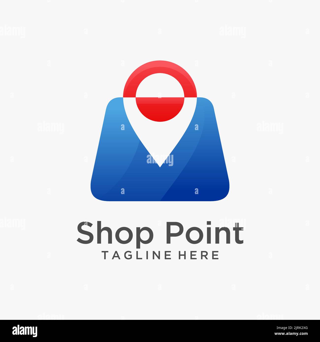 Shop point logo design Stock Vector Image & Art - Alamy