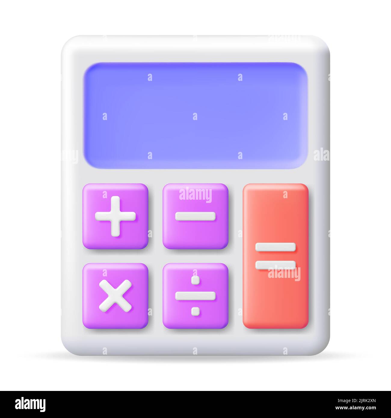 3D Modern Calculator Isolated Stock Vector Image & Art - Alamy