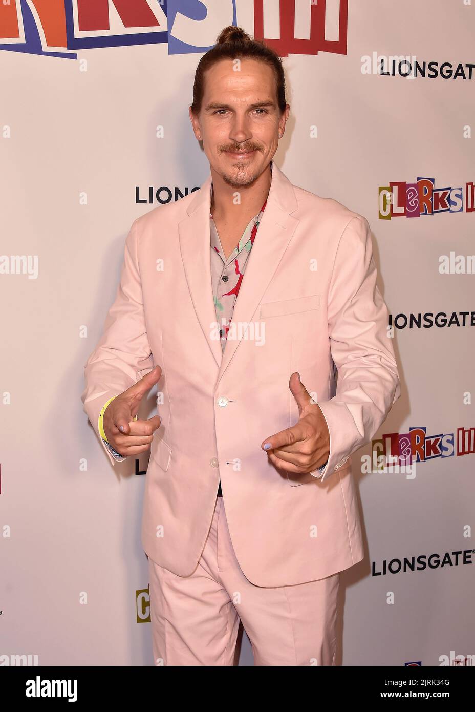 Los Angeles, USA. 24th Aug, 2022. Jason Mewes walking the red carpet at the Los Angeles premiere ...