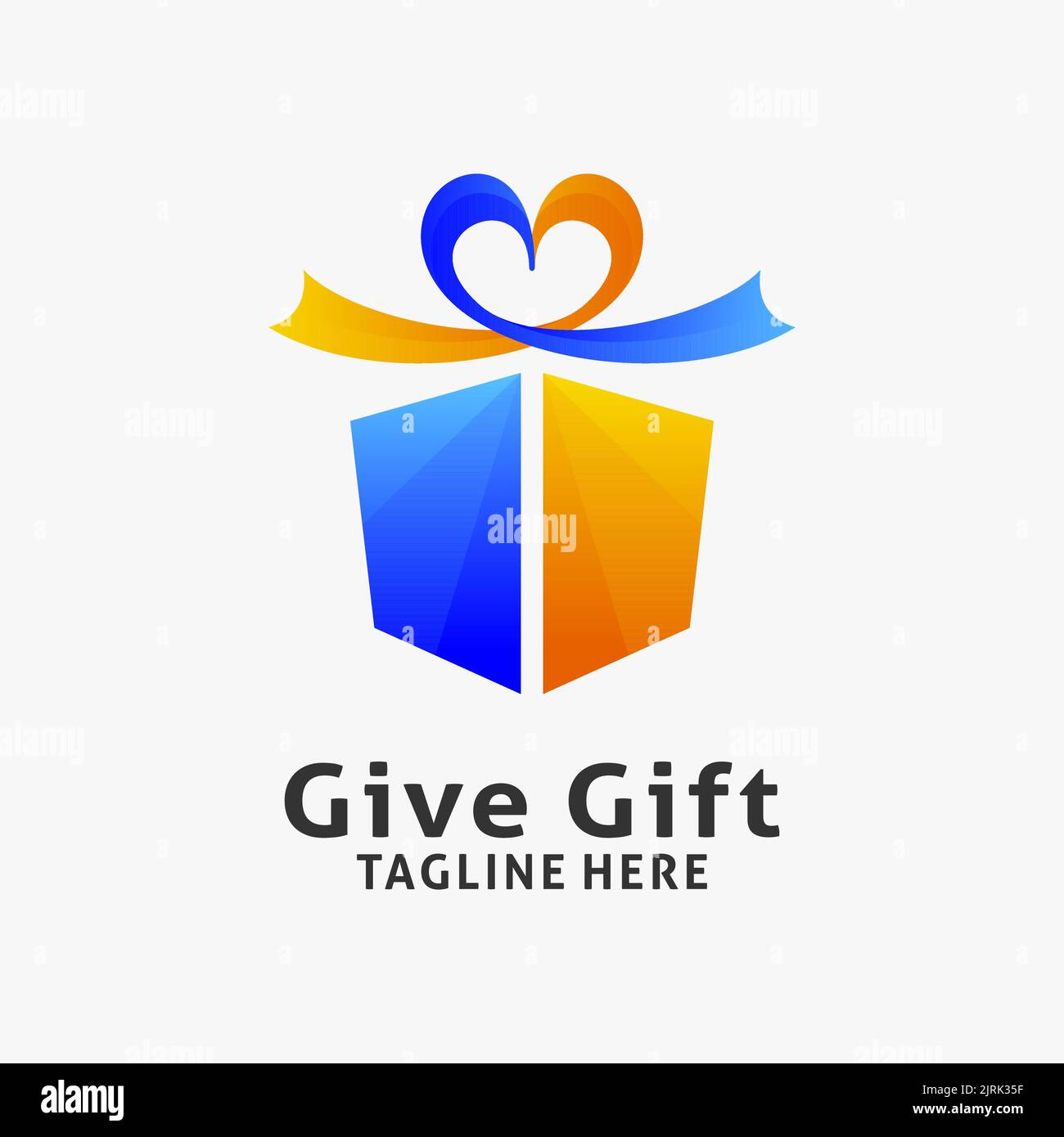 Gift box logo design Stock Vector Image & Art - Alamy