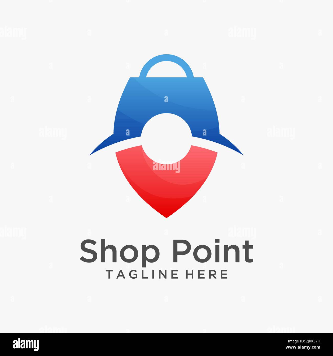 Shop point logo design Stock Vector Image & Art - Alamy