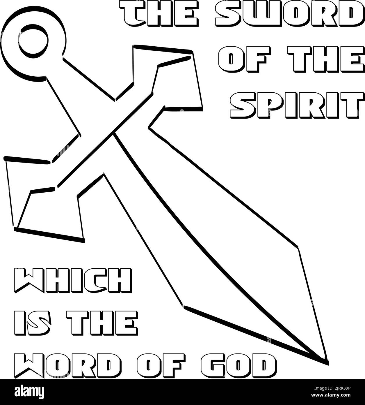Sword Of The Spirit Coloring Page