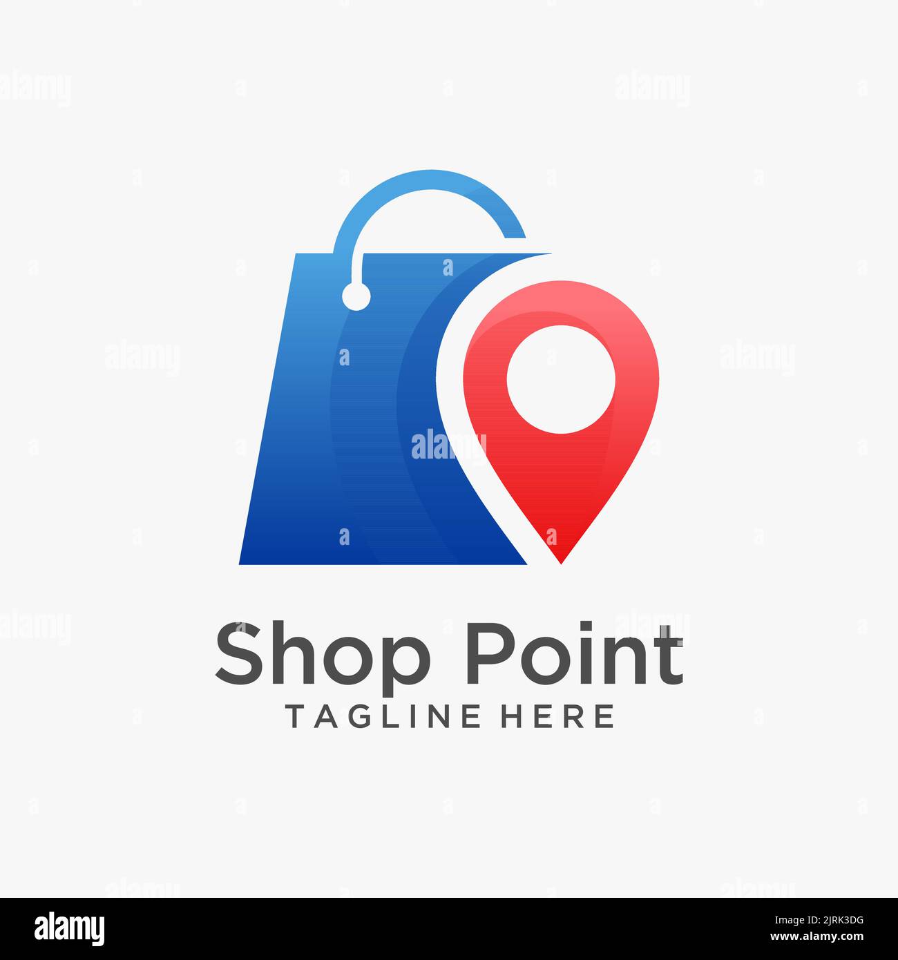Shop point logo design Stock Vector Image & Art - Alamy
