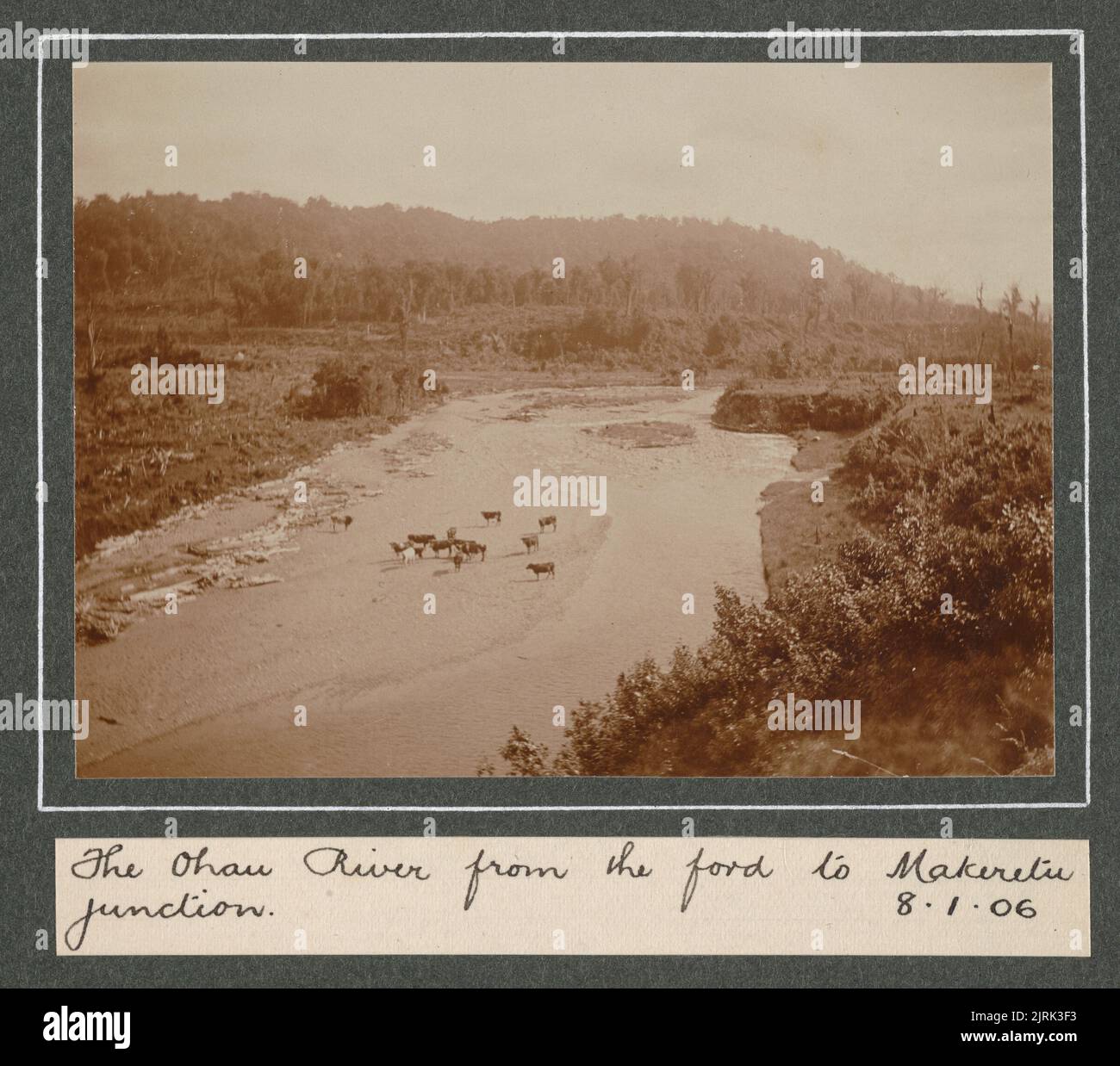 The ohau river from the ford to makeretu junction hi-res stock ...