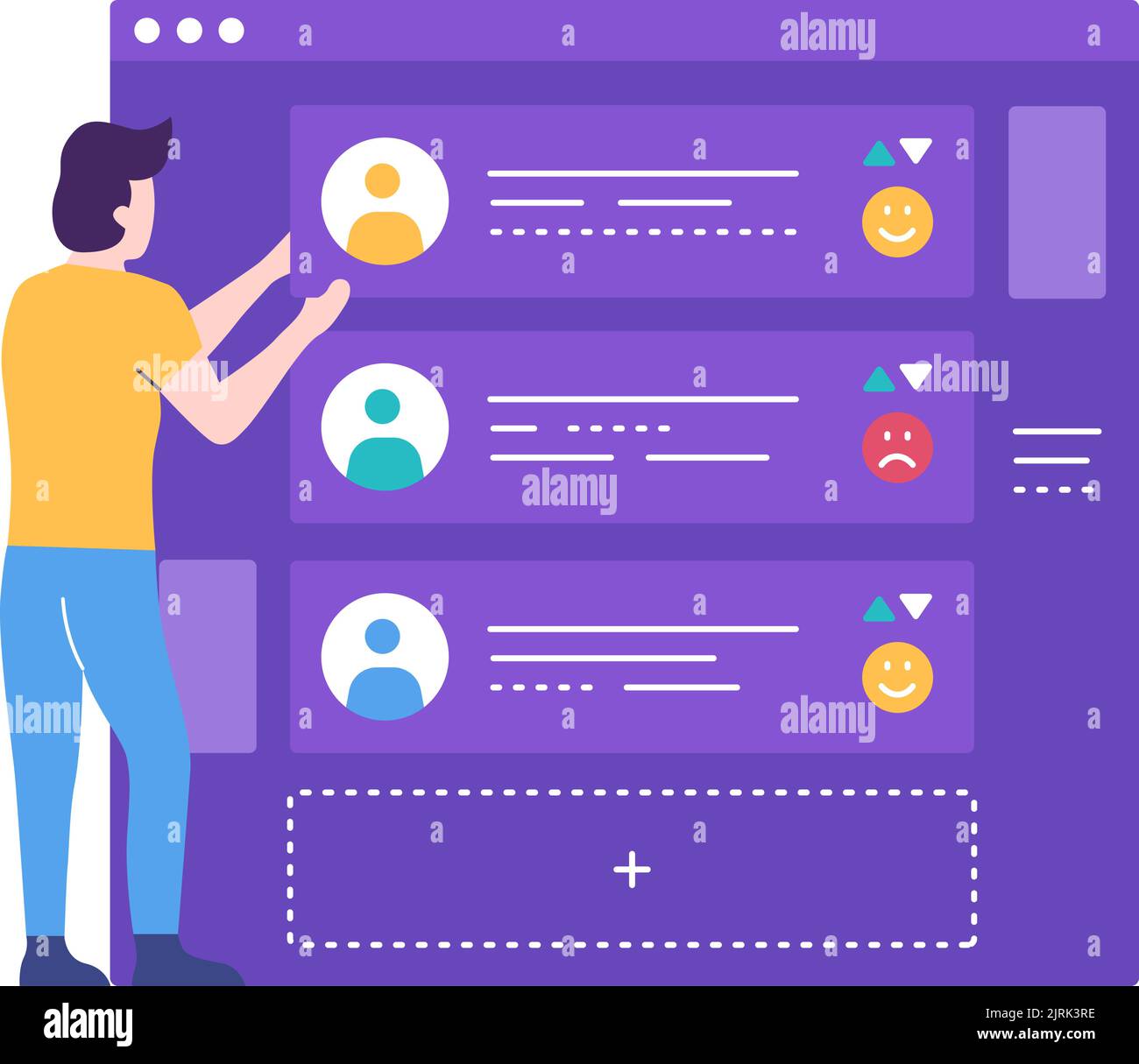 Feedback testimonials flat vector. Rating review icon. Customer or user ...