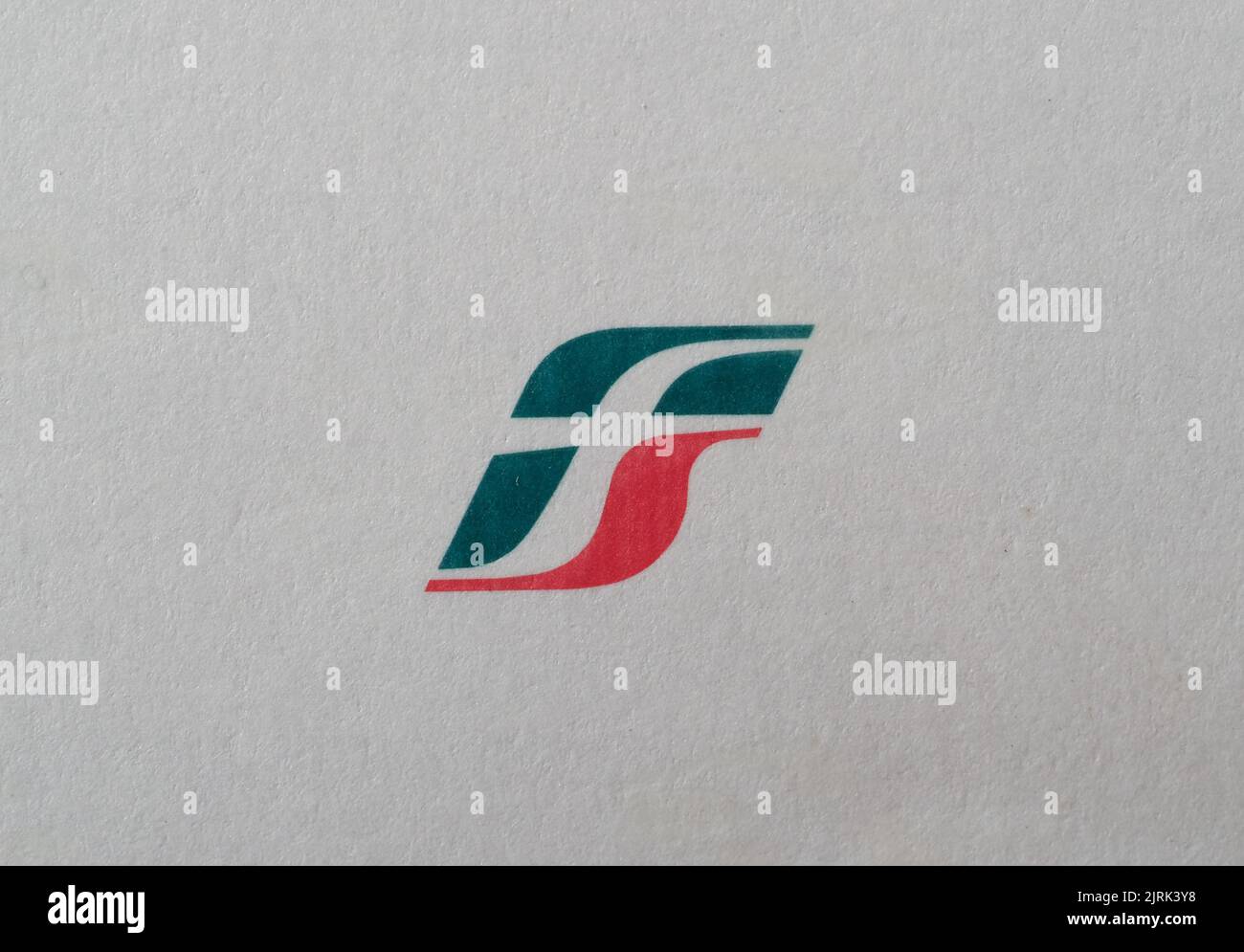 ROME, ITALY - CIRCA AUGUST 2022: Trenitalia sign on Italian train ...