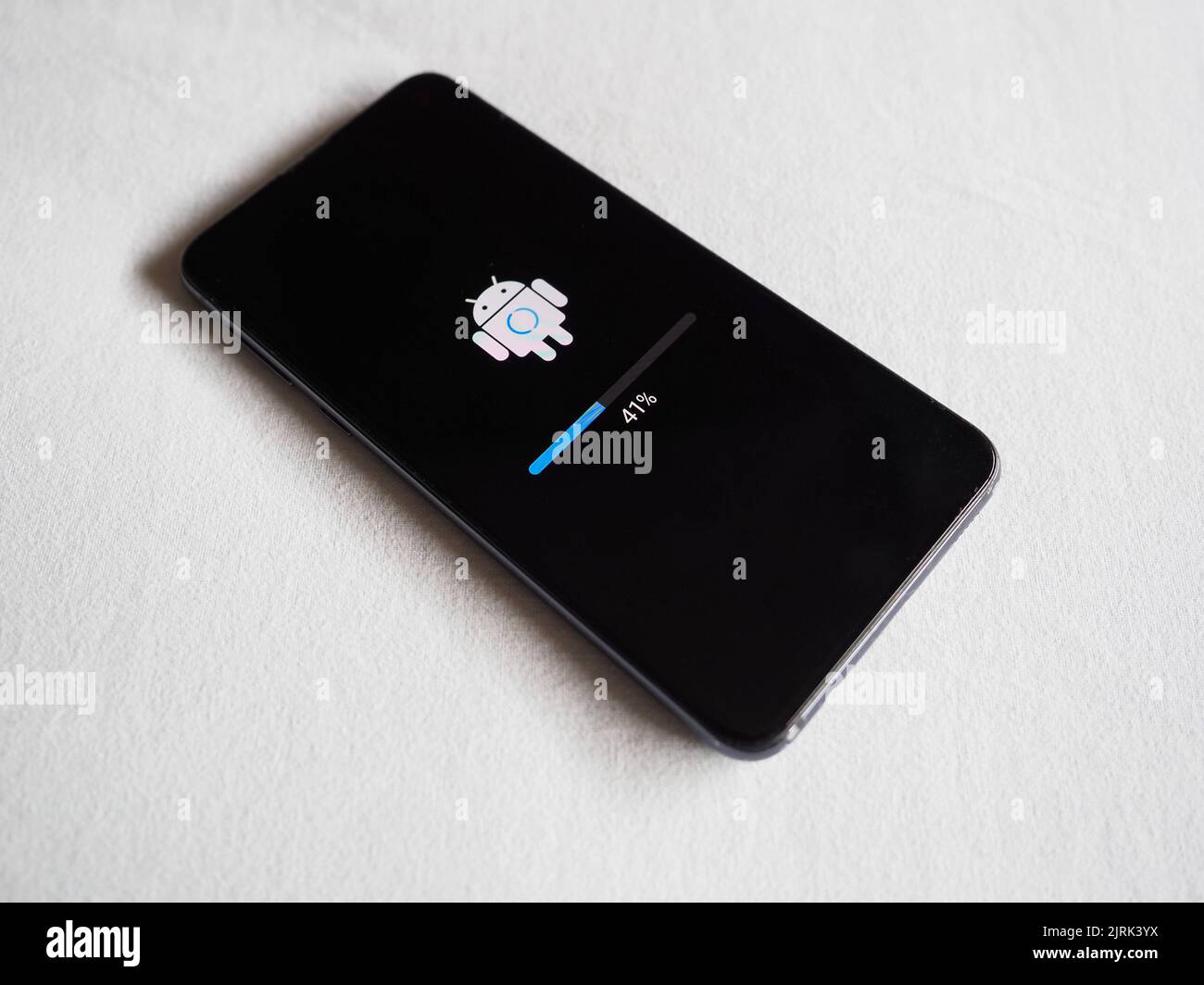 LONDON, UK - CIRCA AUGUST 2022: Android phone software update Stock ...