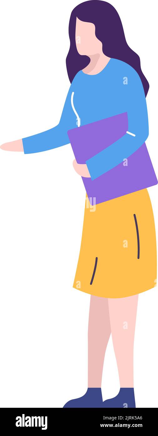 Female executive manager vector. Business woman icon. Professional ...