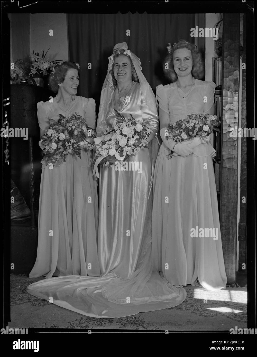 Hannan and Flannigan wedding, September 1947, New Zealand, by J.W ...