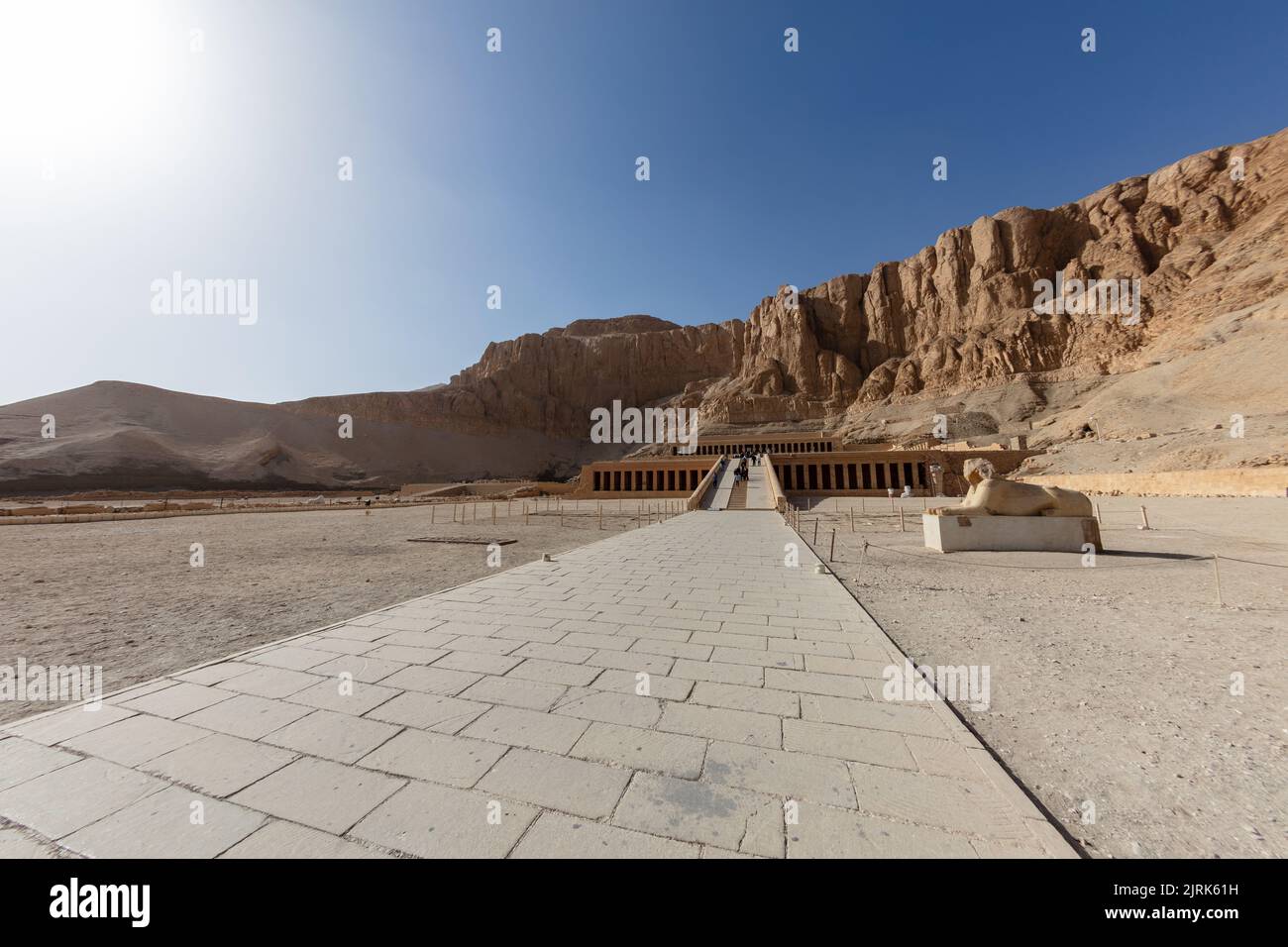 View of Hatshepsut's temple. Mortuary temple of the pharaoh of the ...
