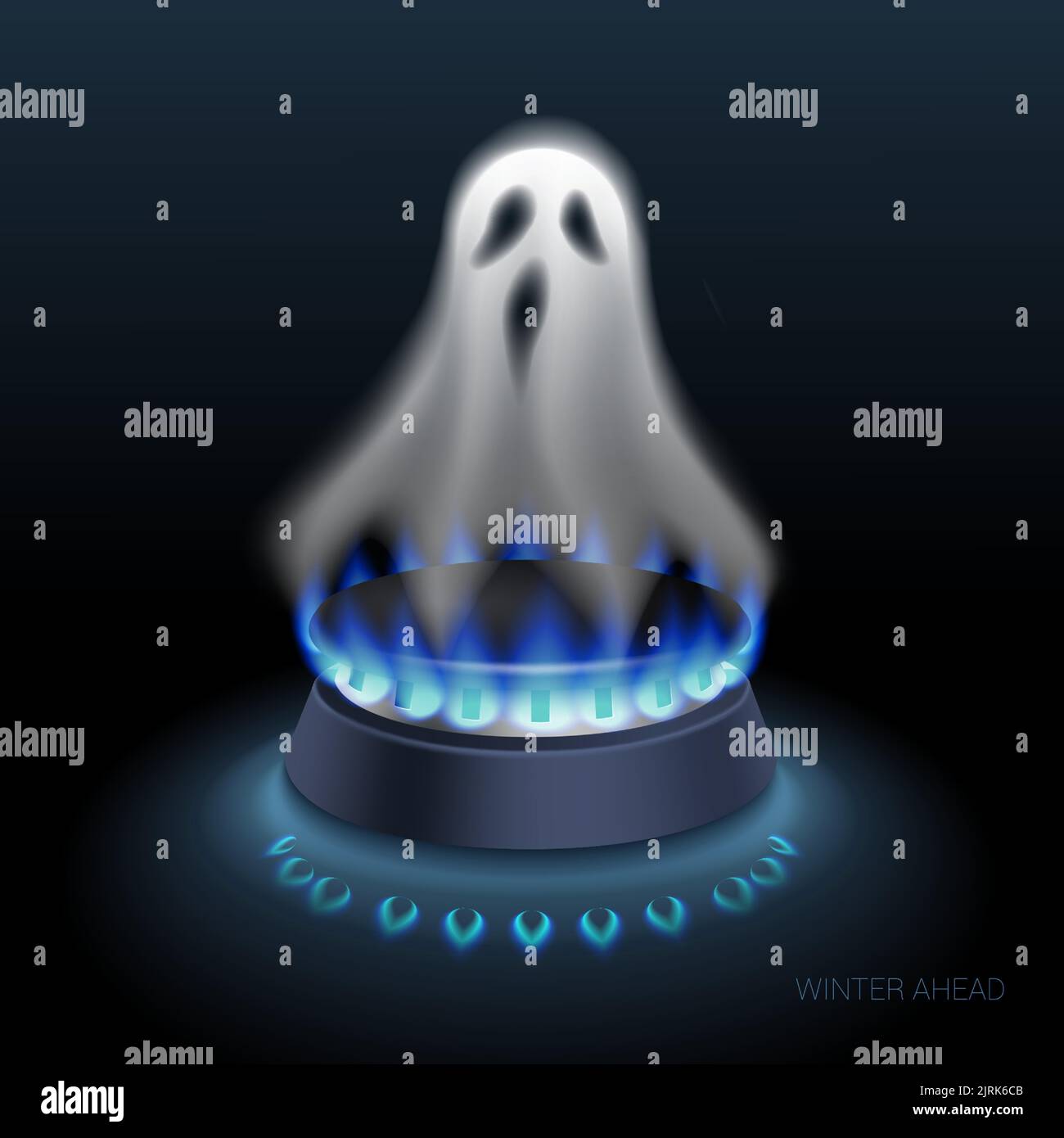 Ghost gas embargo symbol vector realistic eps10 Stock Vector Image ...