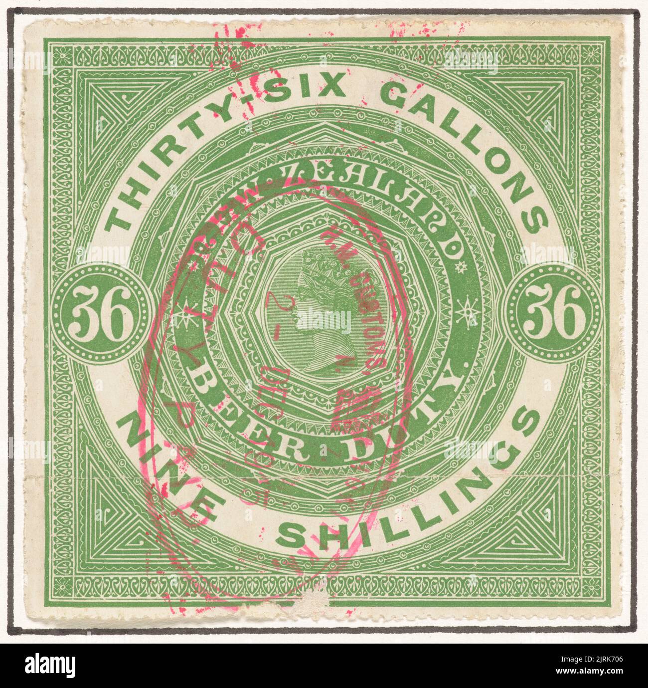 Thirty six gallons beer duty stamp hi-res stock photography and images ...