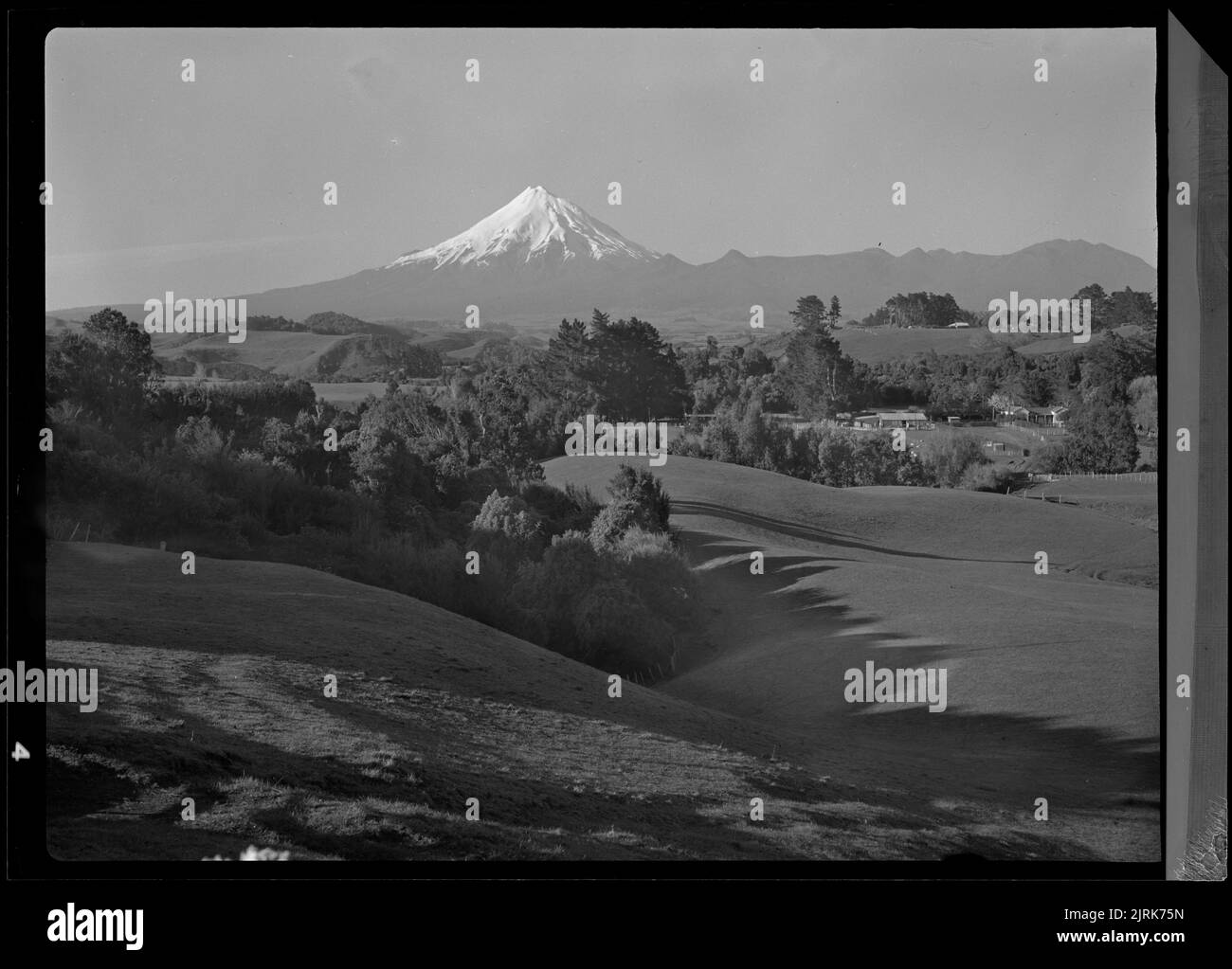 Mount Egmont, Taranaki, by J.W. Chapman-Taylor Stock Photo - Alamy