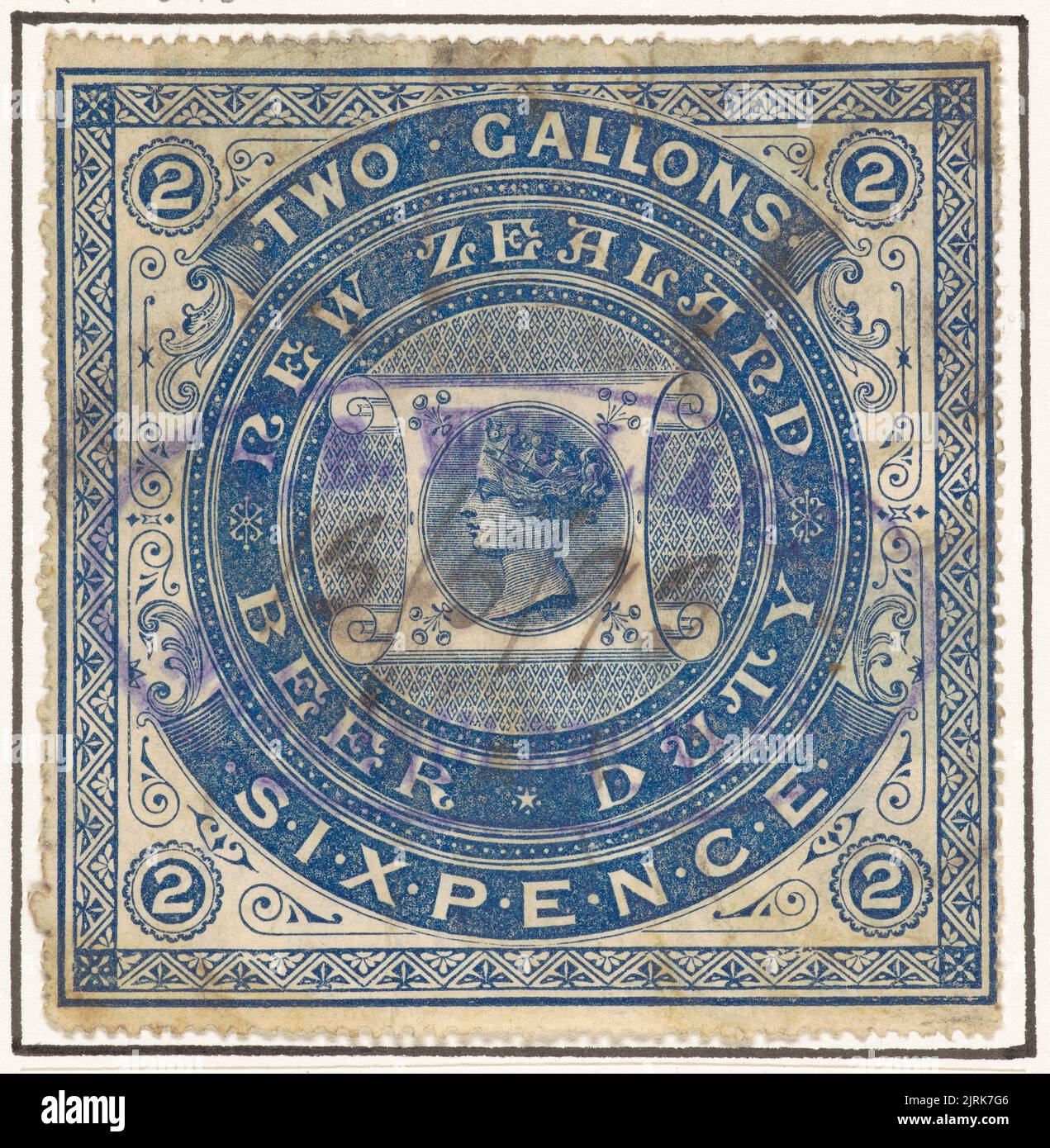 Two gallons beer duty stamp hi-res stock photography and images - Alamy