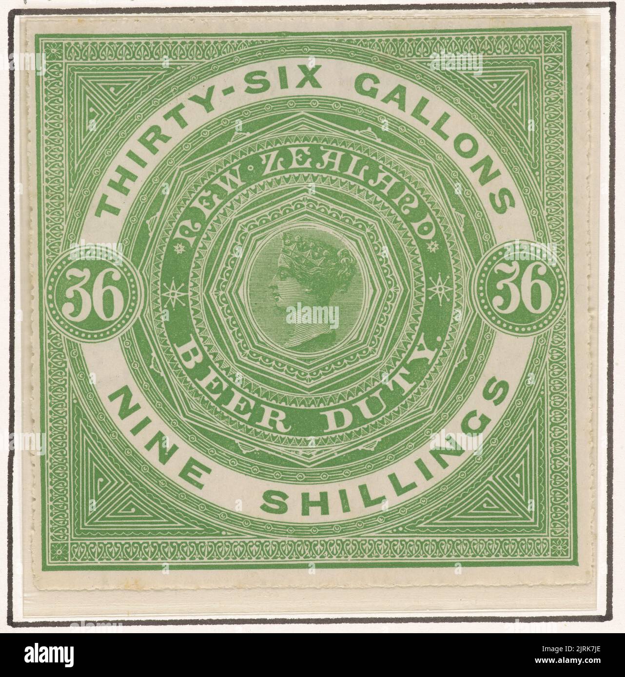 Thirty gallons beer duty stamp hi-res stock photography and images - Alamy