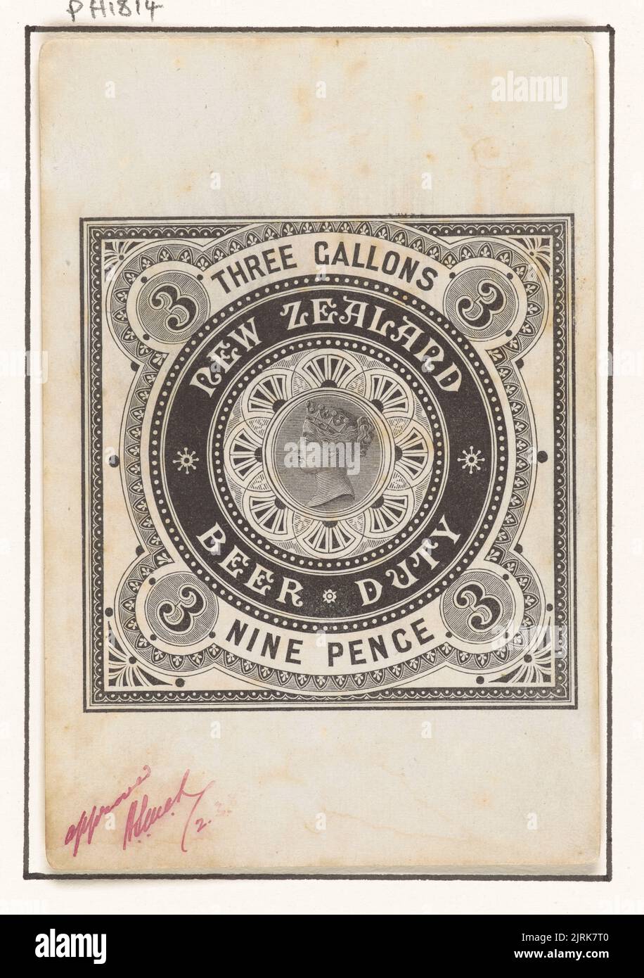 Three gallons beer duty stamp hi-res stock photography and images - Alamy