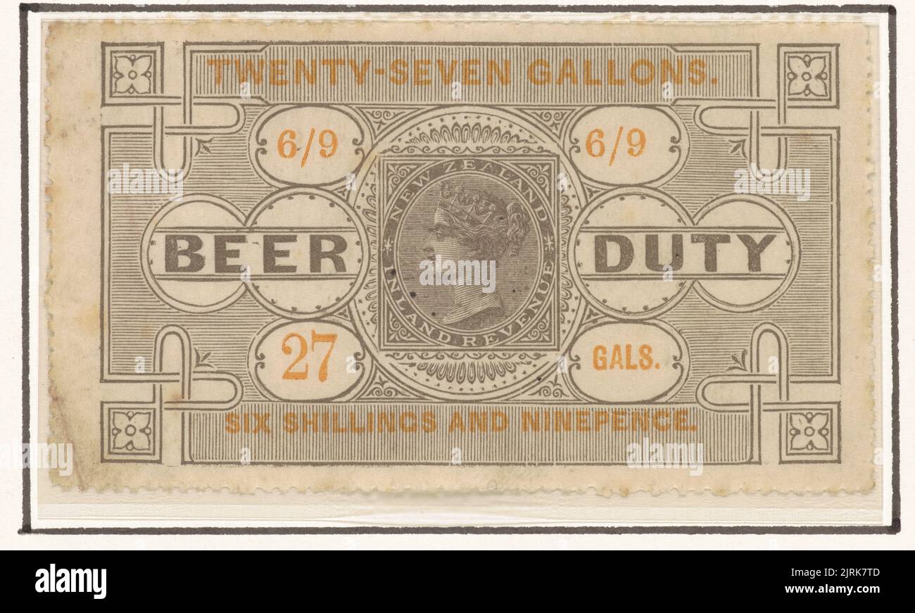 Beer duty stamp hi-res stock photography and images - Alamy