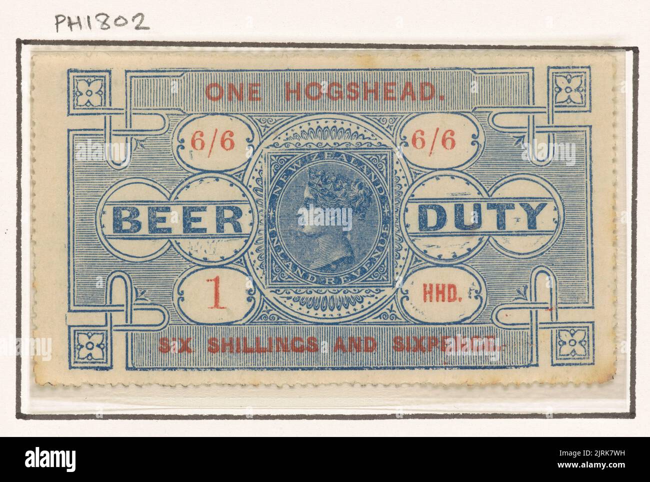 One hogshead beer duty stamp hi-res stock photography and images - Alamy