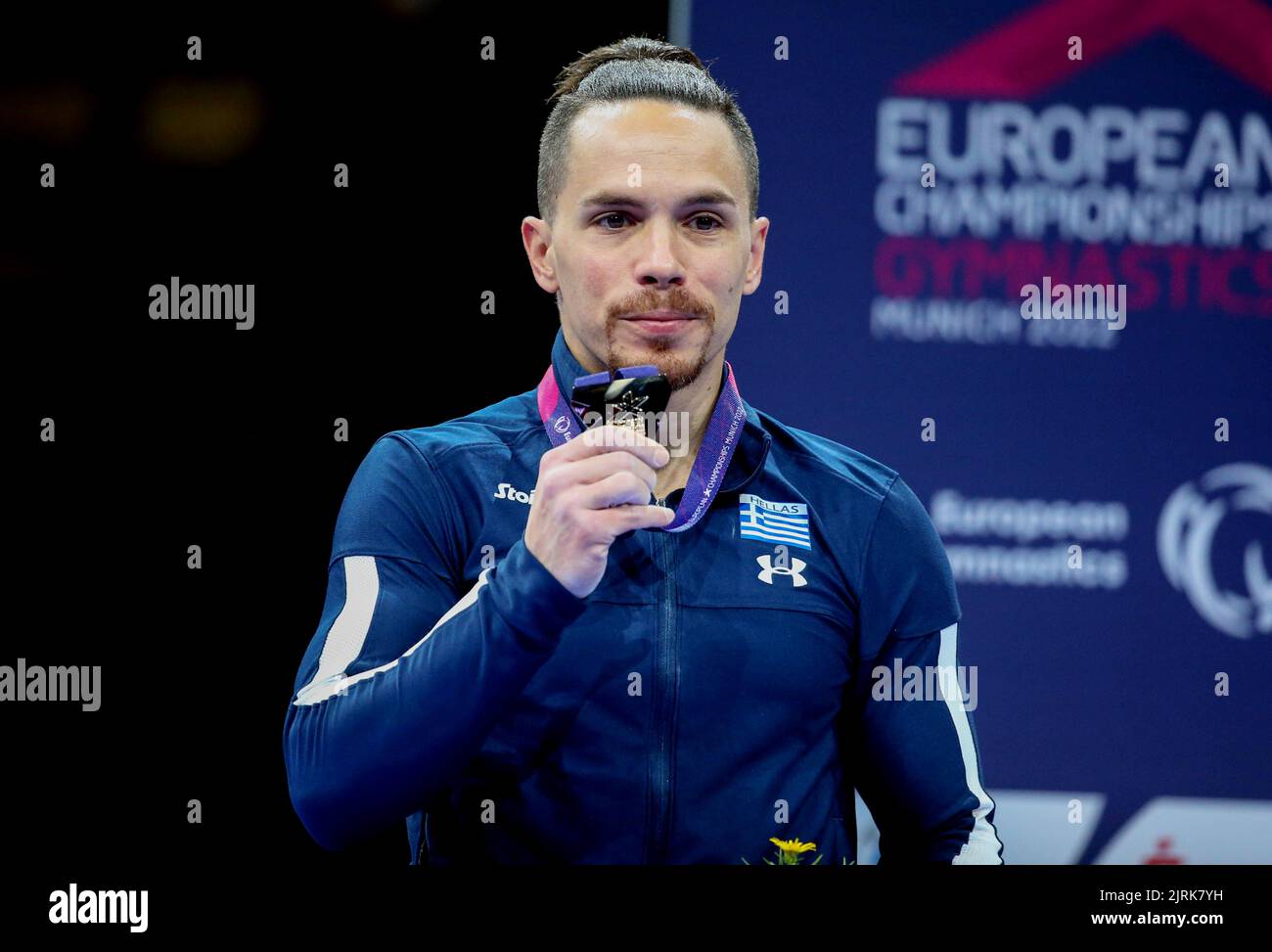 Eleftherios Petrounias of Greece Gold medal during the Artistic ...
