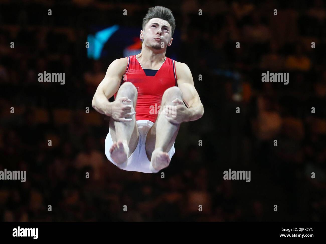 Leo Saladino of France during the Artistic Gymnastics, Men's Vault at ...