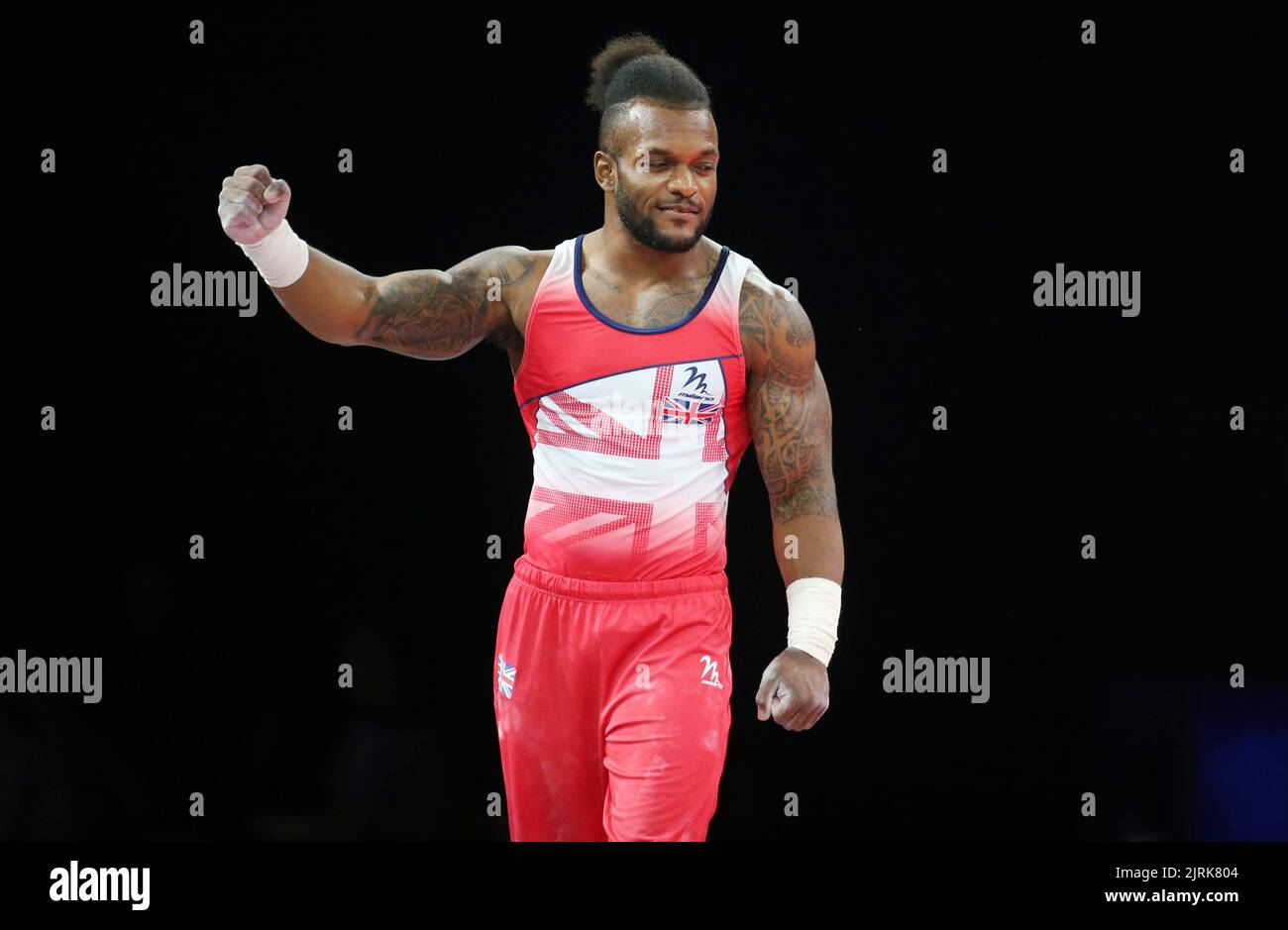 Courtney Tulloch of Great Britain Bronze medal during the Artistic ...