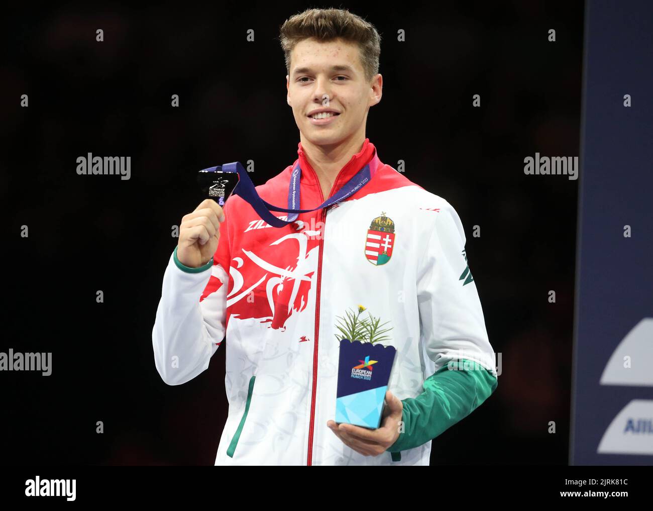 Krisztofer Meszaros of Hungary Silver medal during the Artistic ...