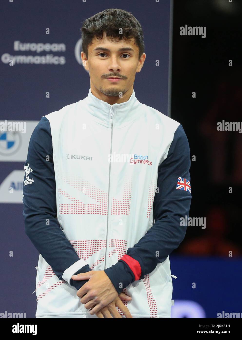 Jake Jarman of Great Britain Bronze medal during the Artistic ...