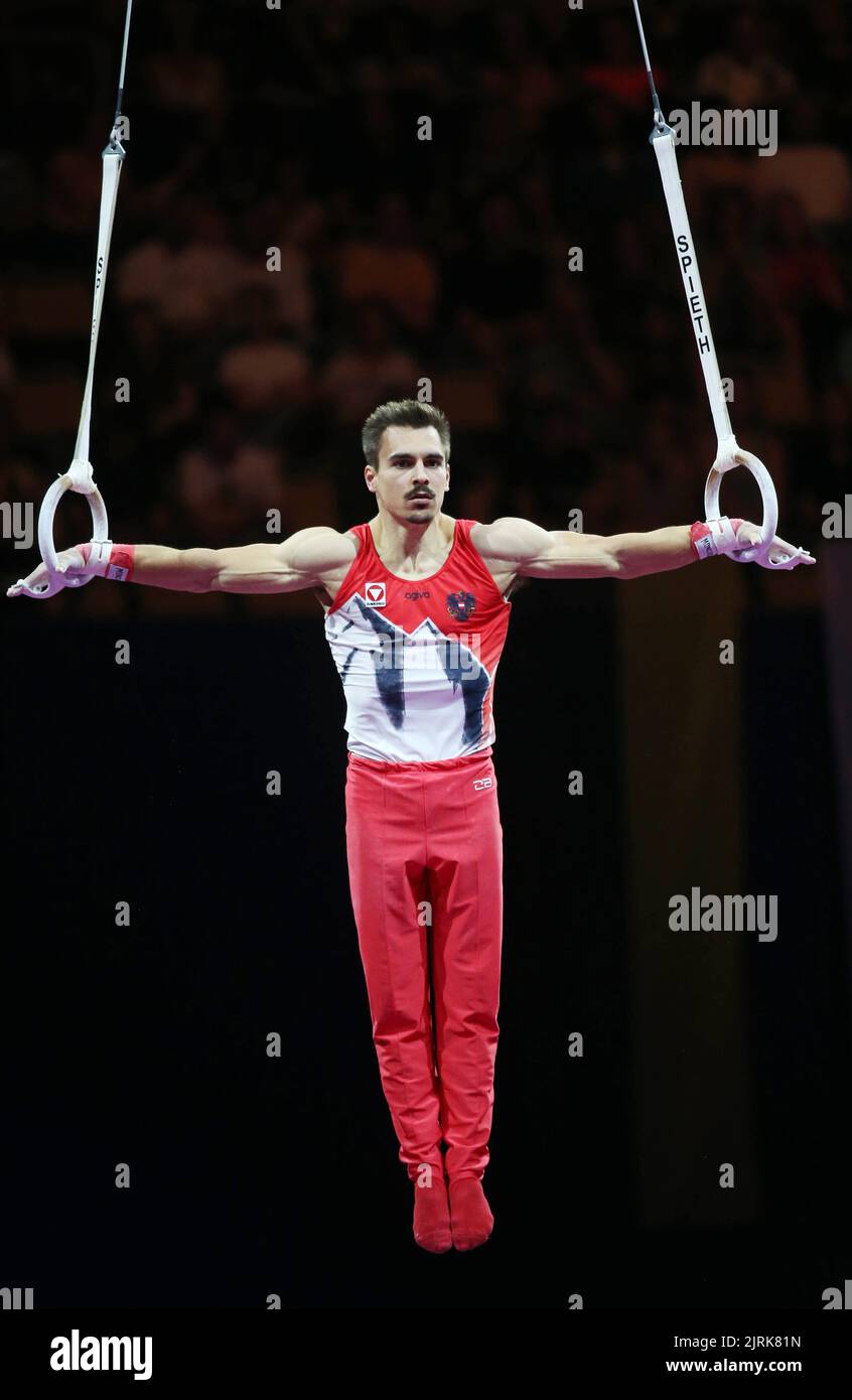 Vinzenz Hoeck of Austria during the Artistic Gymnastics, Men's Rings at ...
