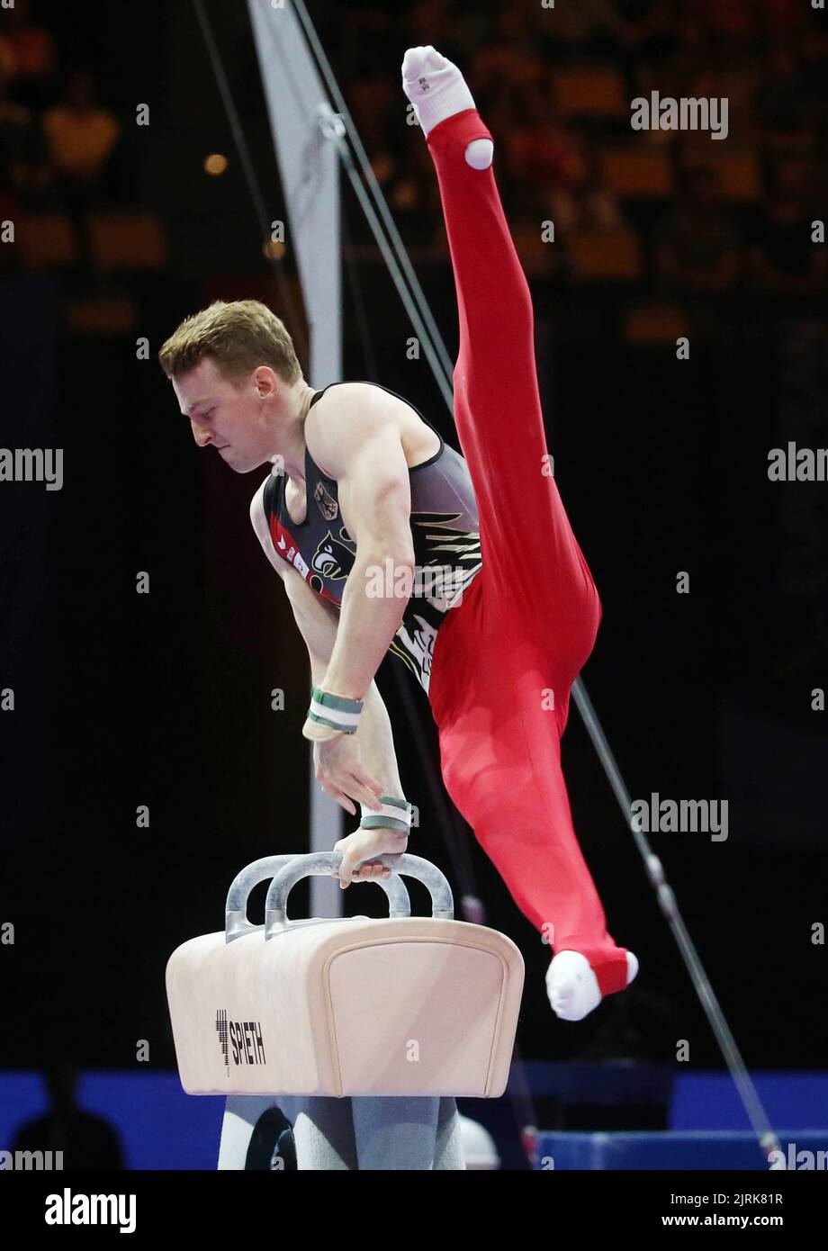 Nils Dunkel of Germany Bronze medal during the Artistic Gymnastics, Men ...