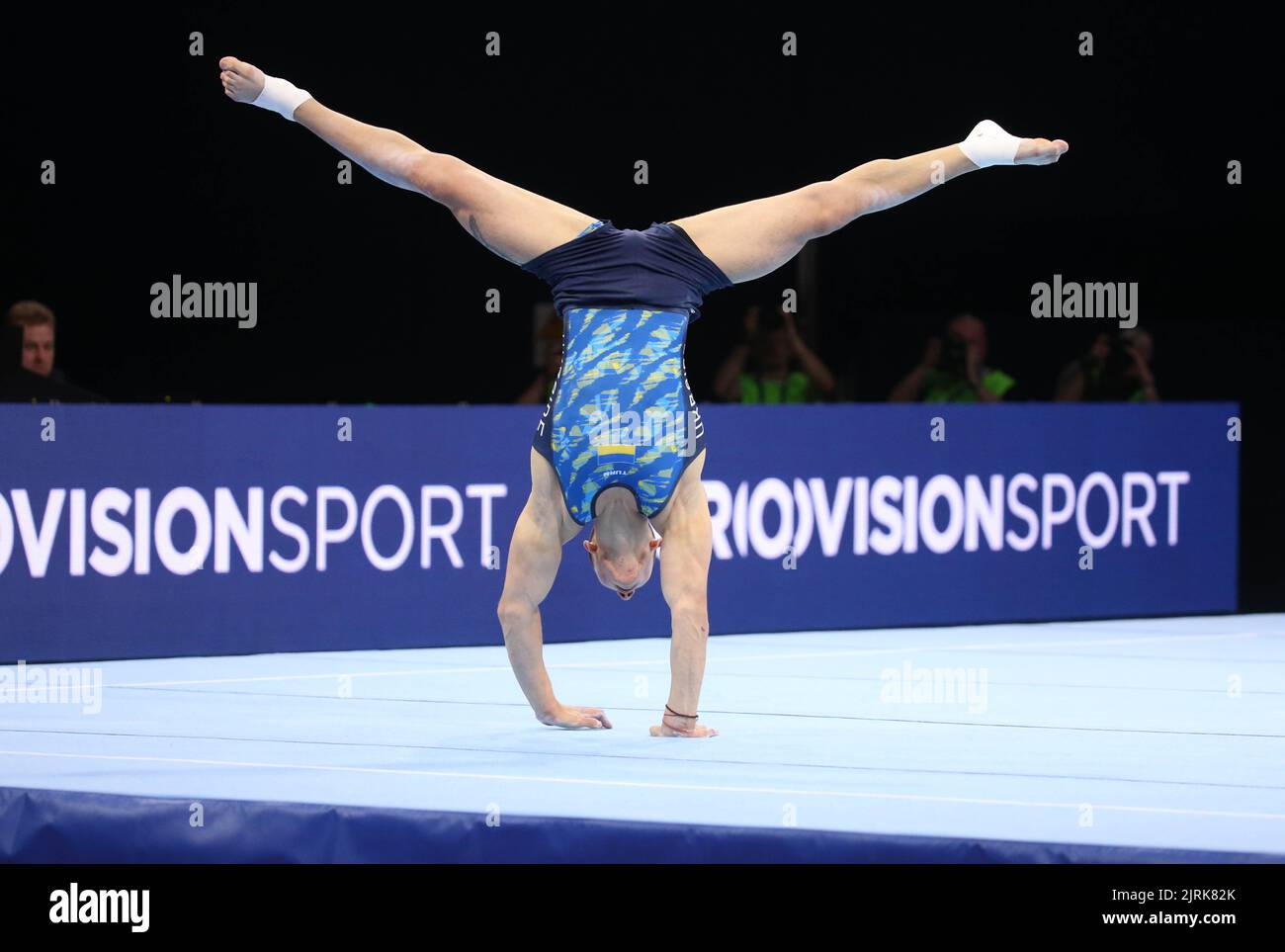 Illia Kovtun of Ukraine during the Artistic Gymnastics, Men's Floor Exercise at the European ...