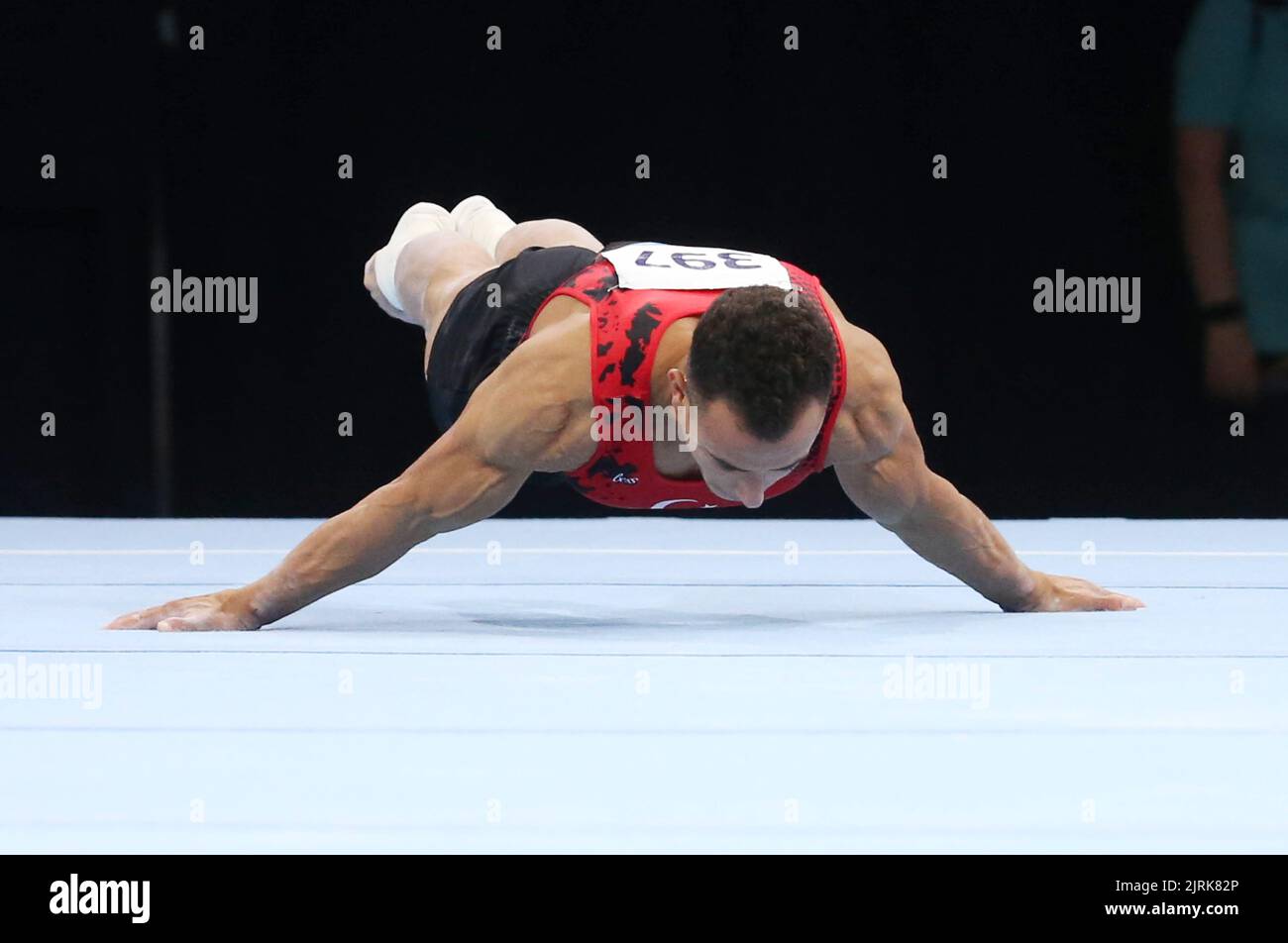 Adem Asil of Turkey during the Artistic Gymnastics, Men's Floor ...