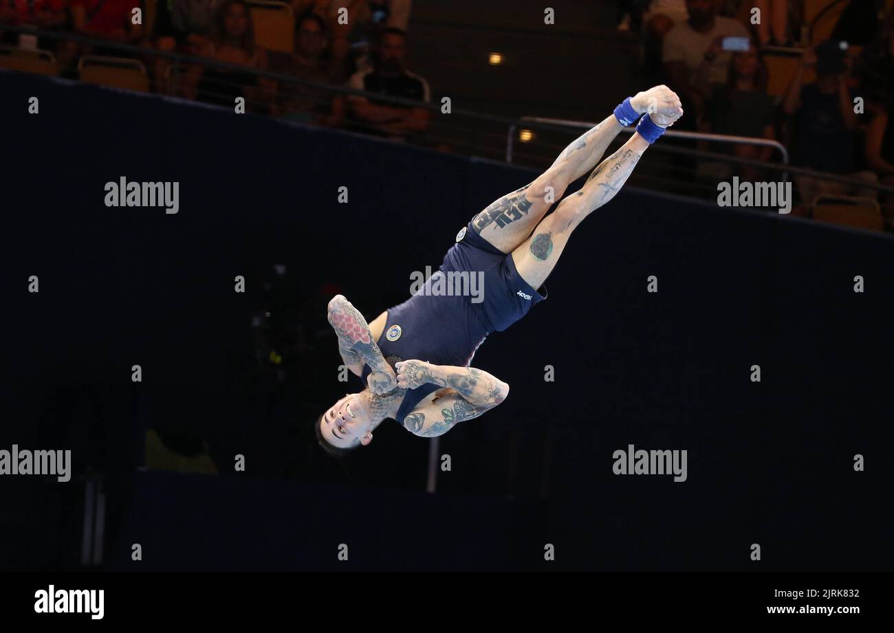 Nicola Bartolini of Italy during the Artistic Gymnastics, Men's Floor ...
