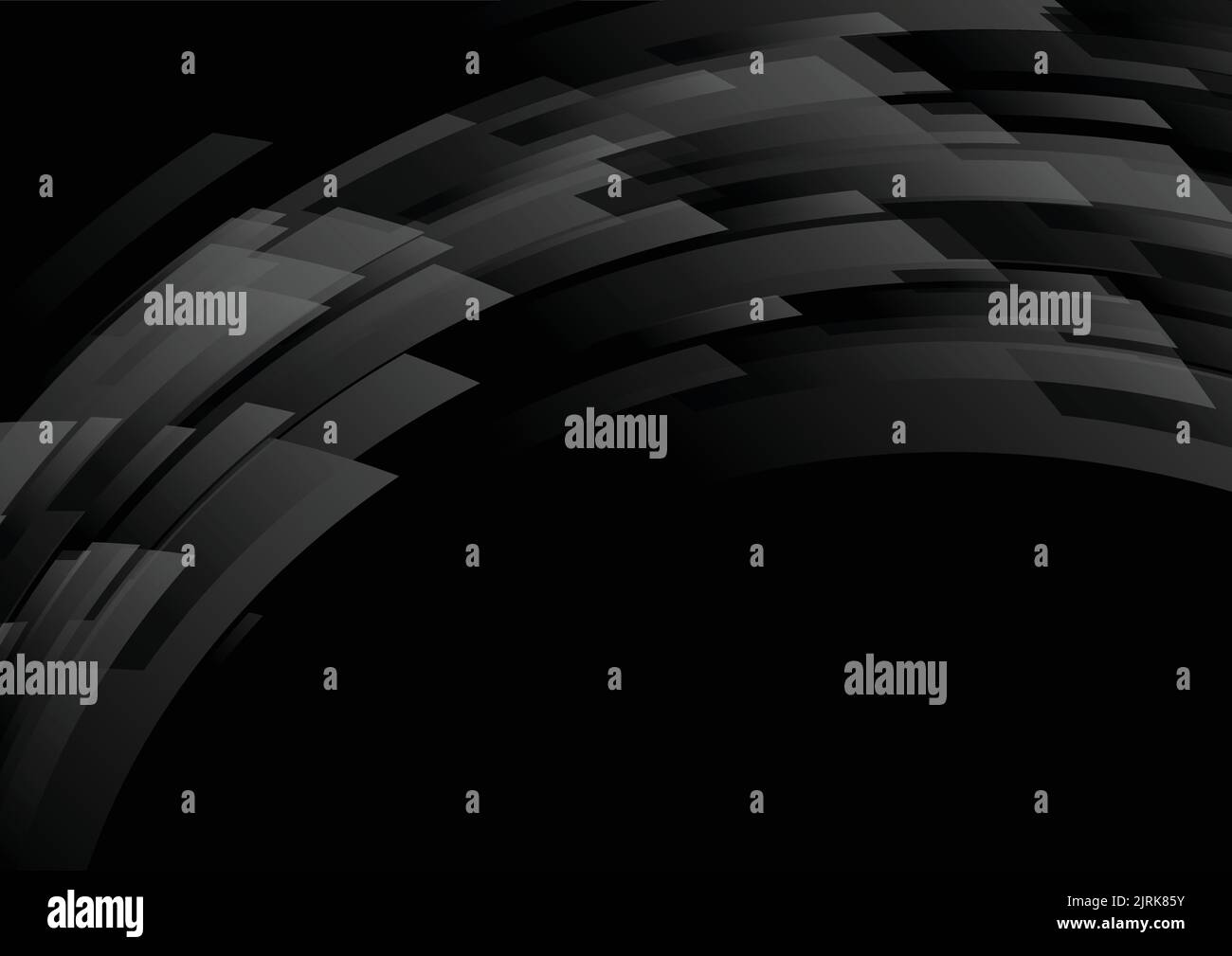 Black abstract hi-tech shapes geometric background. Vector modern futuristic background Stock ...