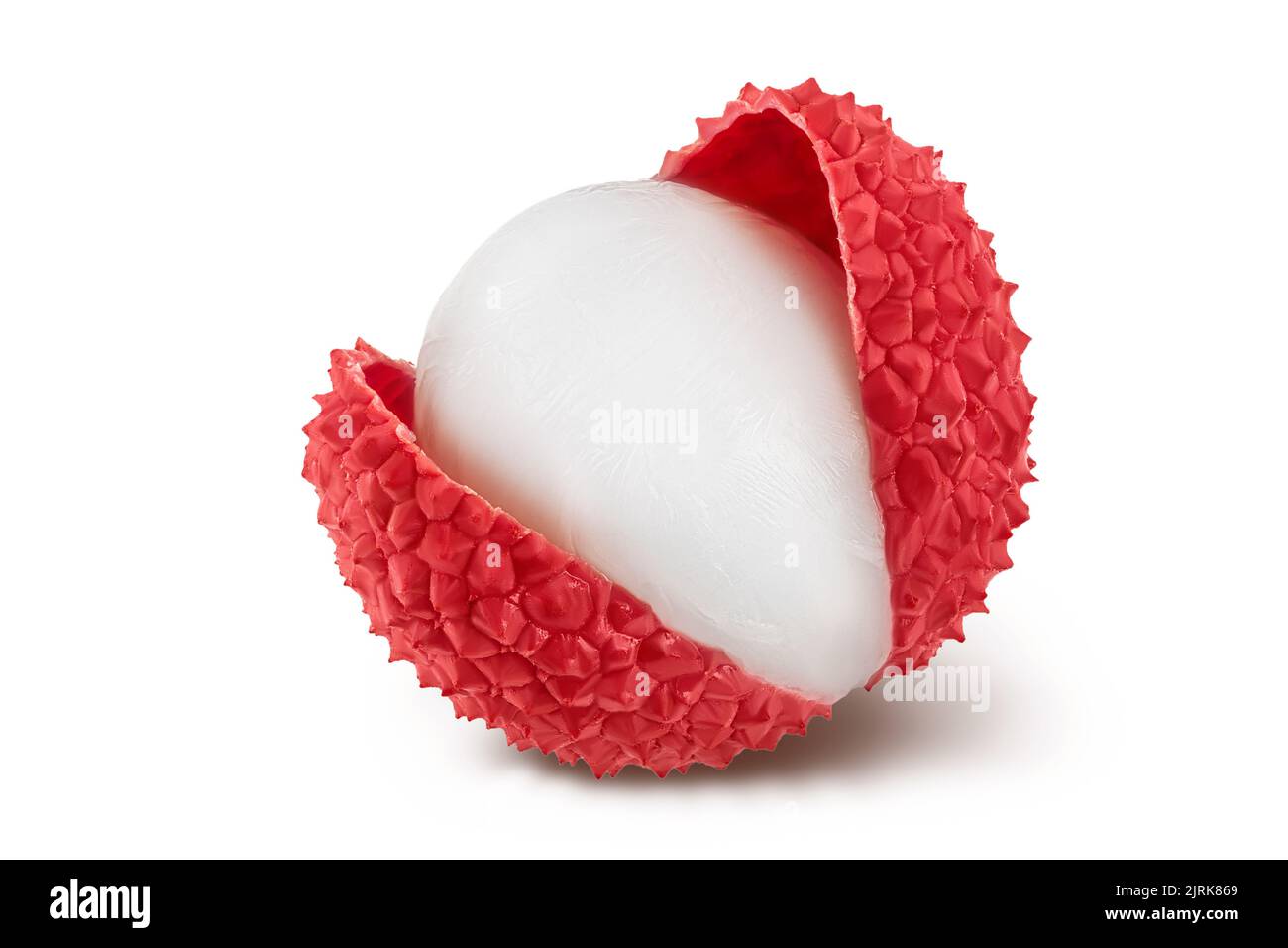 lychee fruit isolated on white background with full depth of field ...