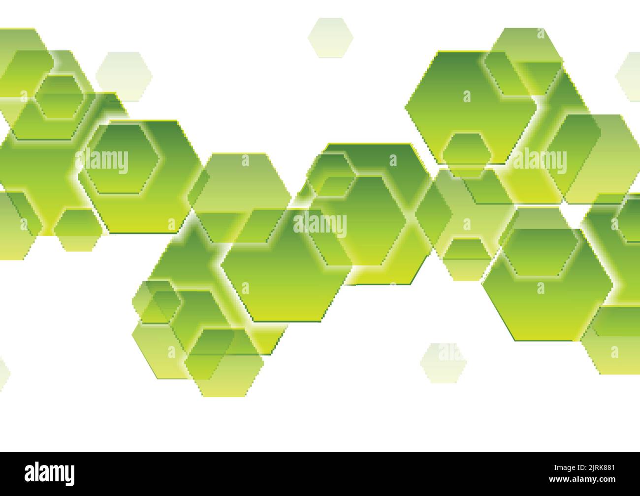 Green tech hexagons abstract geometric background. Vector design Stock ...